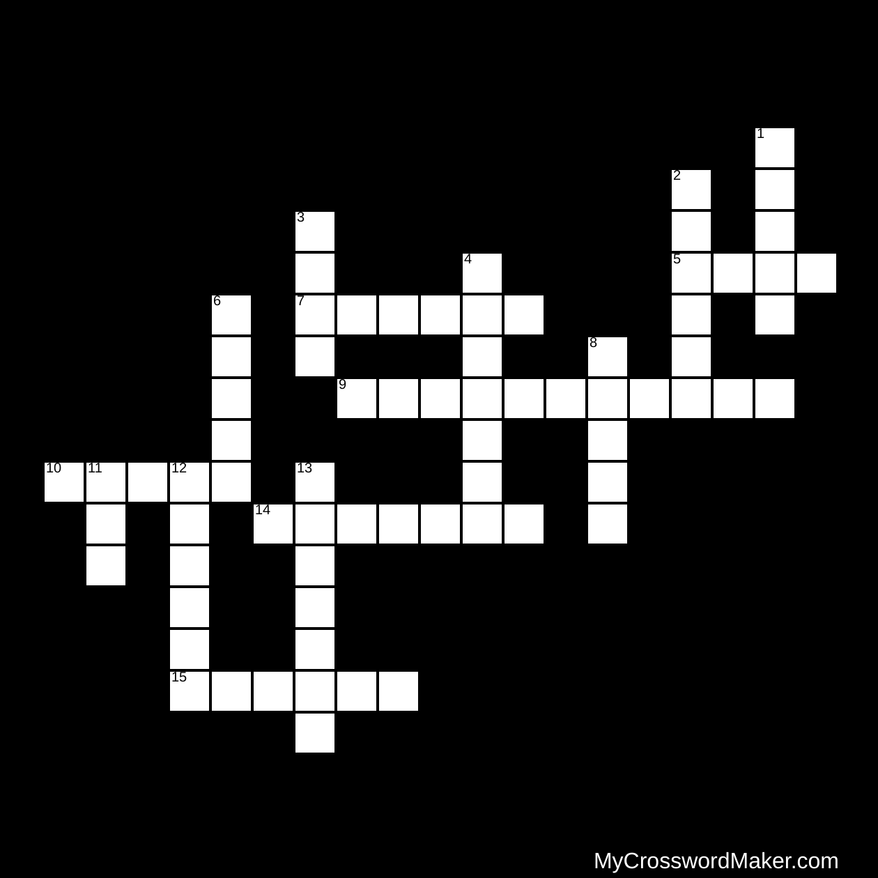 Planets and Constellations - Crossword Puzzle