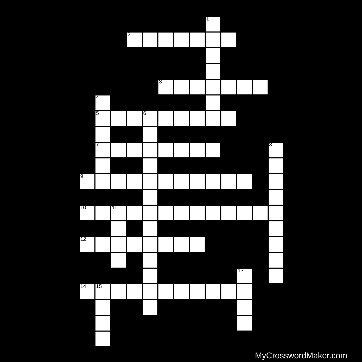 10th Grade Root Word Vocab Unit 10 - Crossword Puzzle