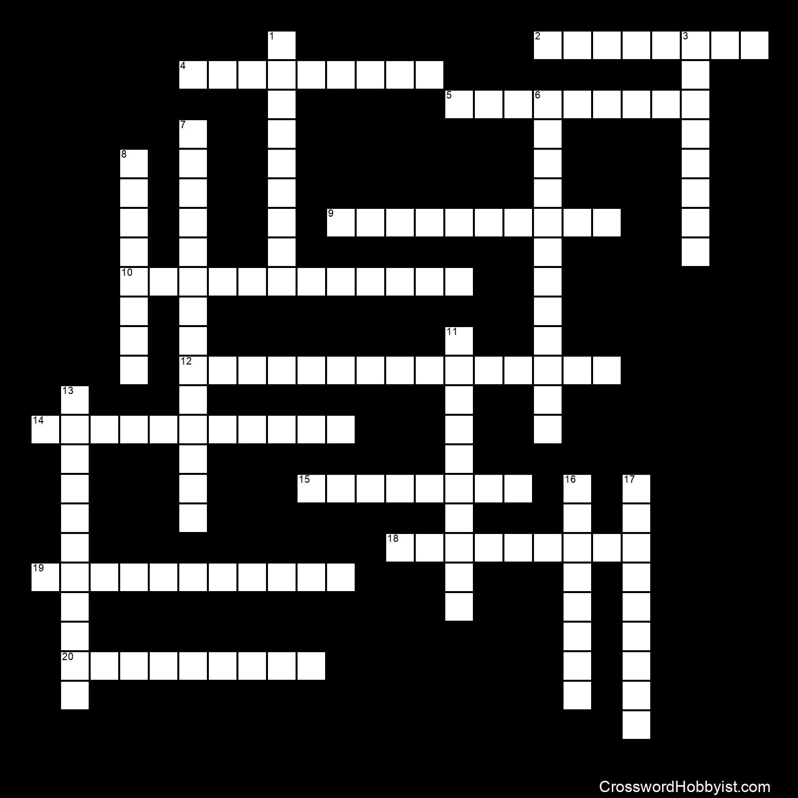 33. Compound words - Crossword Puzzle