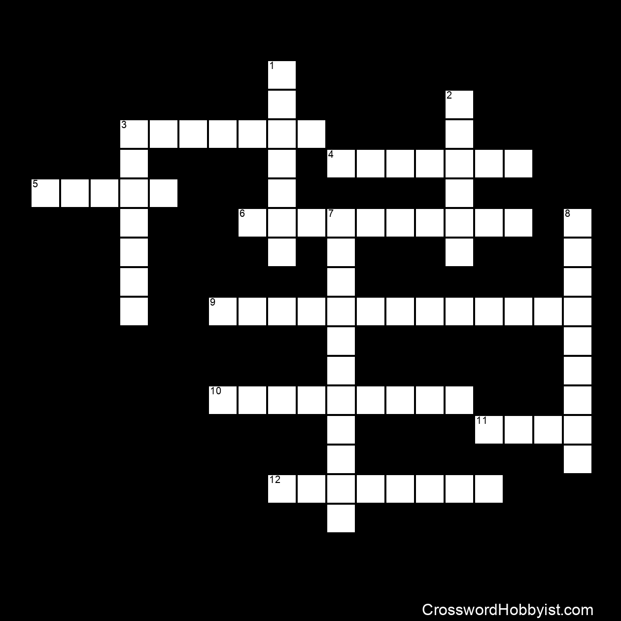 6th Grade Vocabulary - Crossword Puzzle