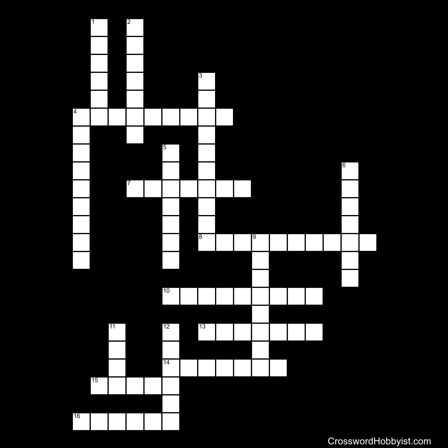 A Short History of PLU - Crossword Puzzle