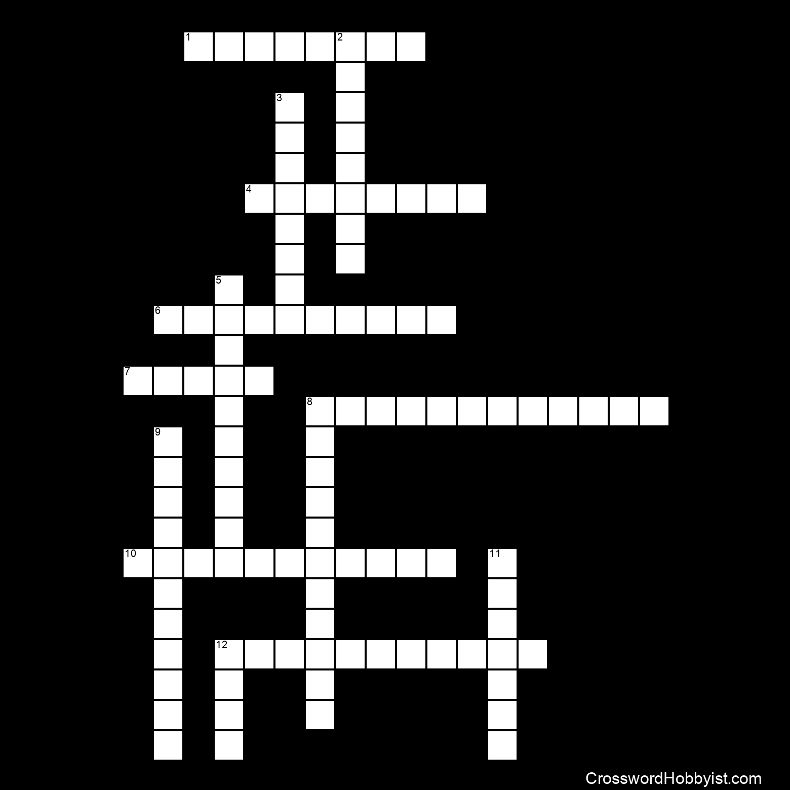 Academic Vocabulary Table Match #1 - Crossword Puzzle