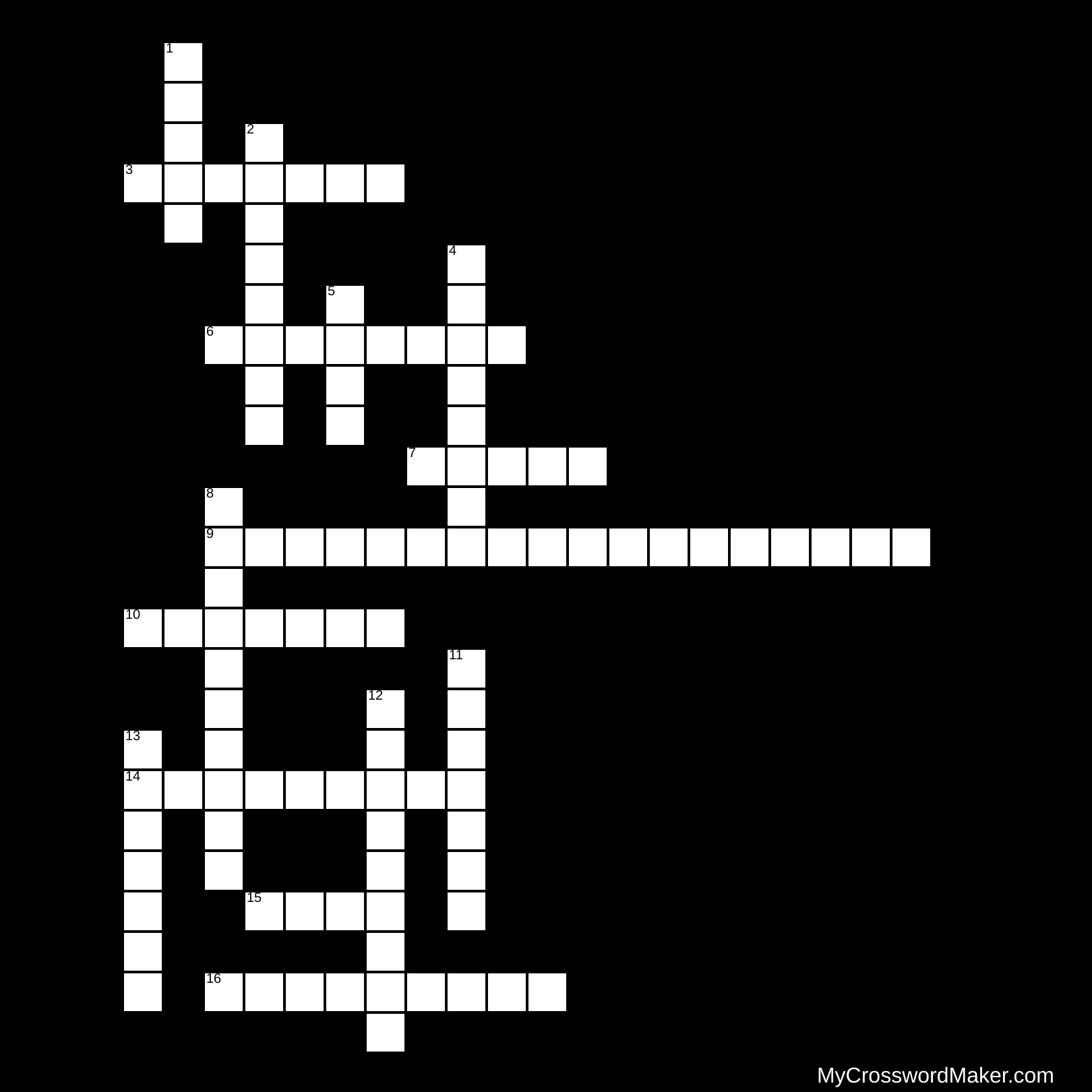 Africa: Physical Geography - Crossword Puzzle