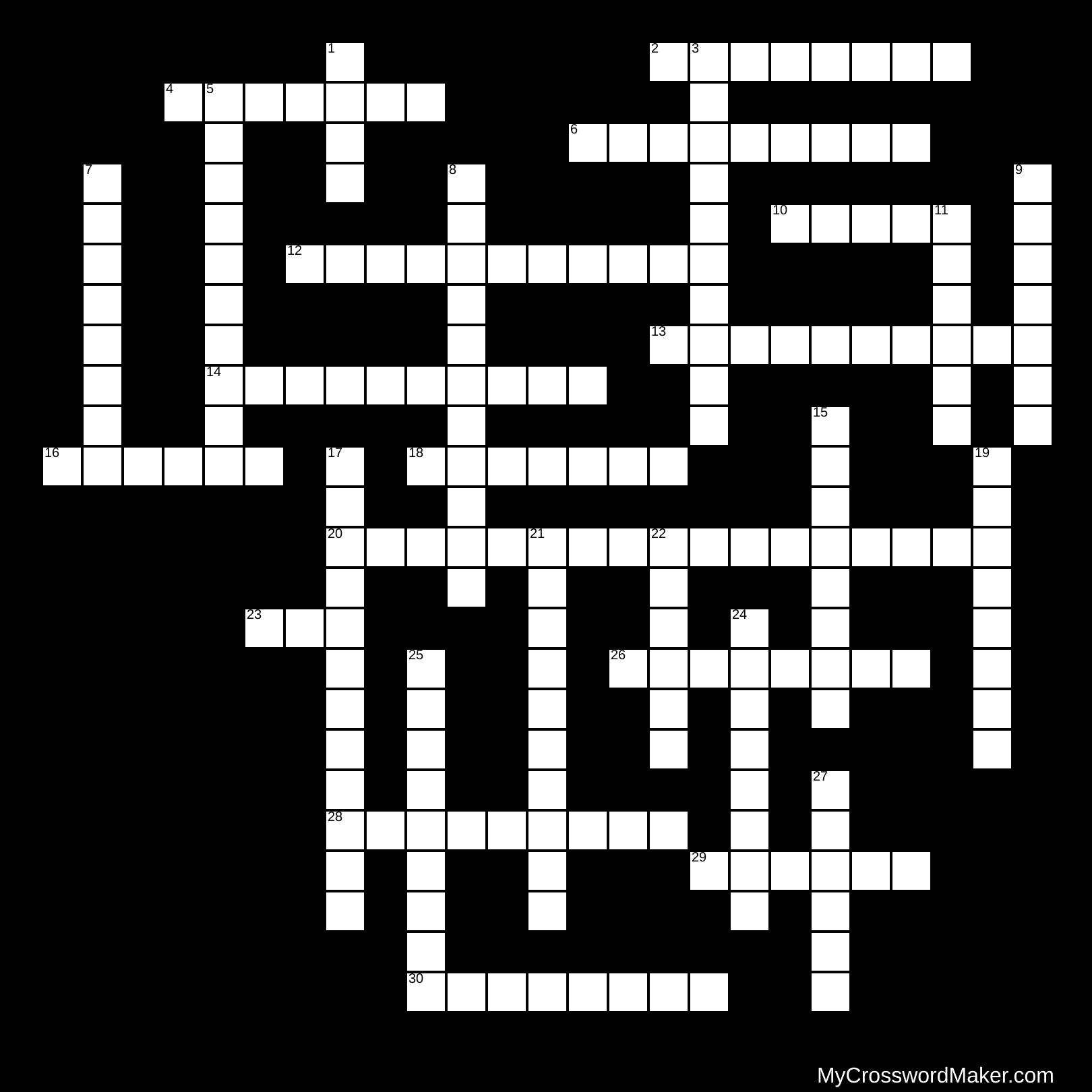 Algebra II -- Vocabulary Review - Crossword Puzzle