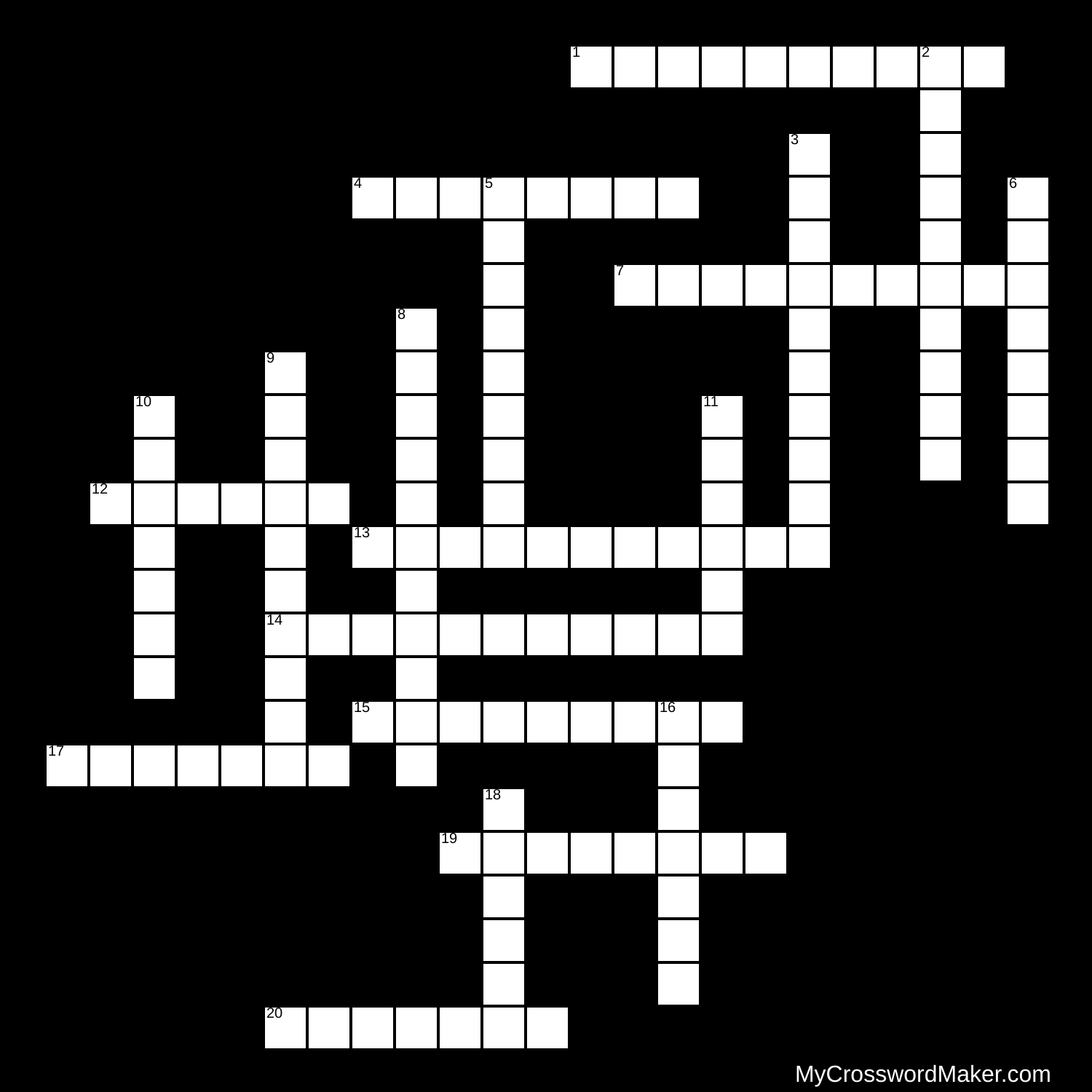 American History 1920's - Crossword Puzzle