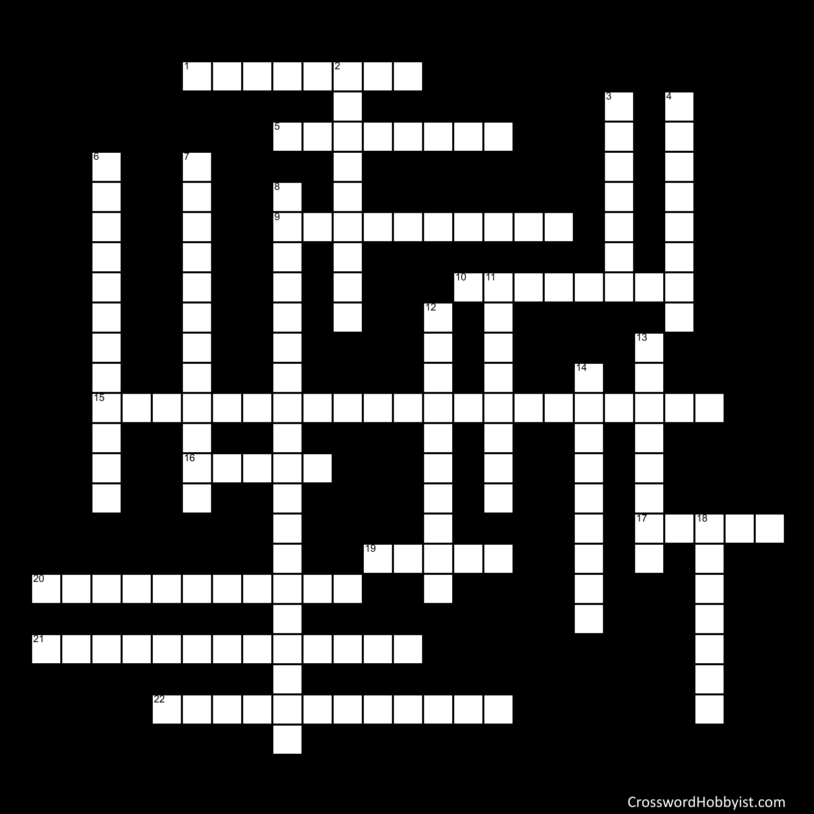 Aztec Vocabulary - Crossword Puzzle