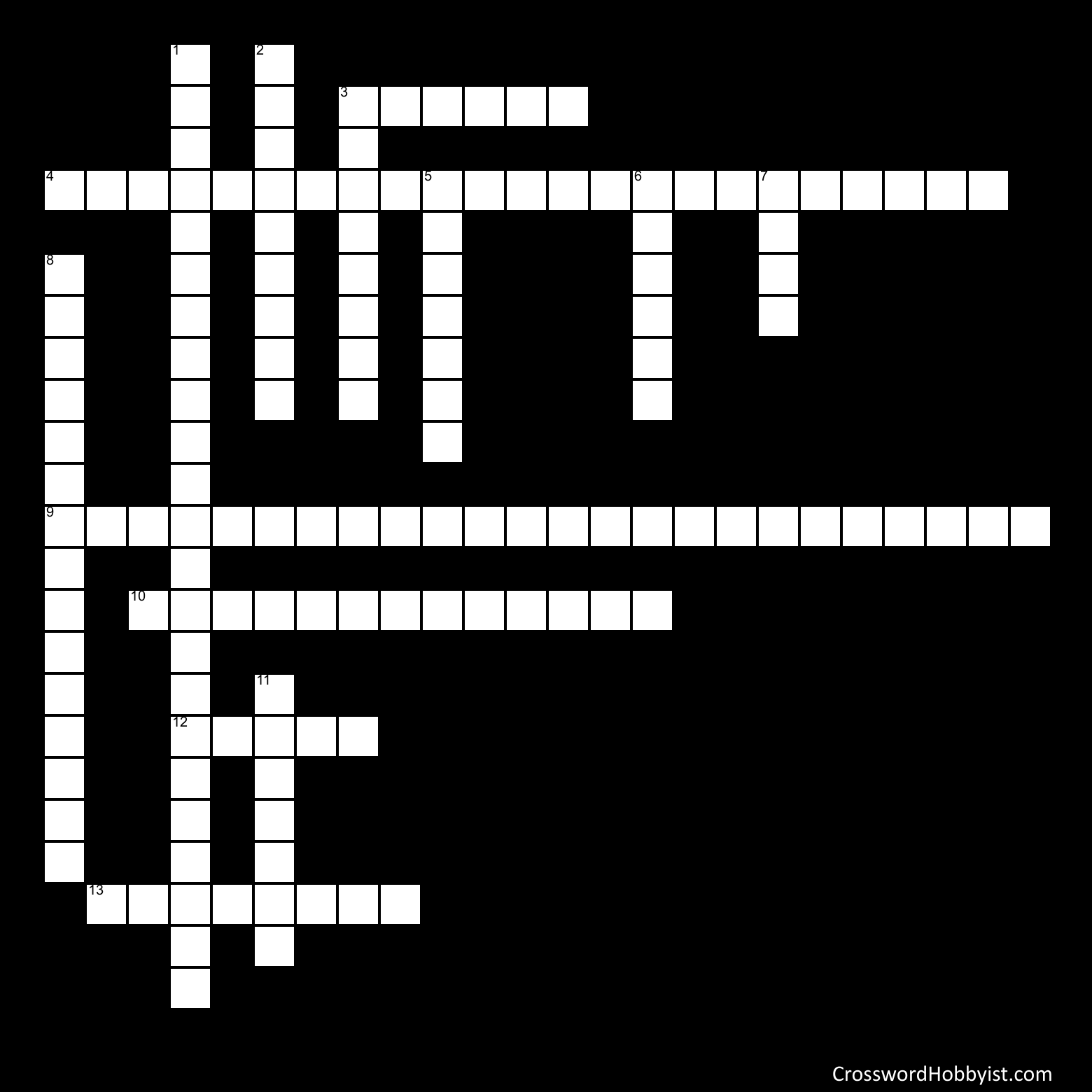 Balanced and Unbalanced Forces - Crossword Puzzle