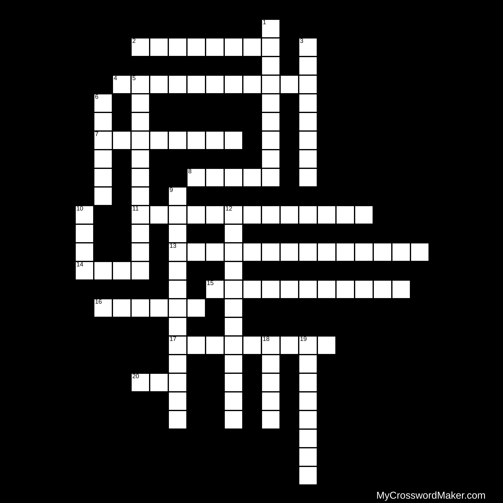 Biology Vocabulary Crossword Puzzle - Crossword Puzzle