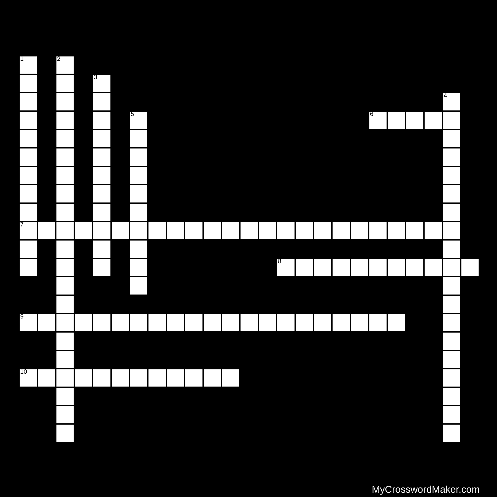 CRUCIGRAMA - Crossword Puzzle
