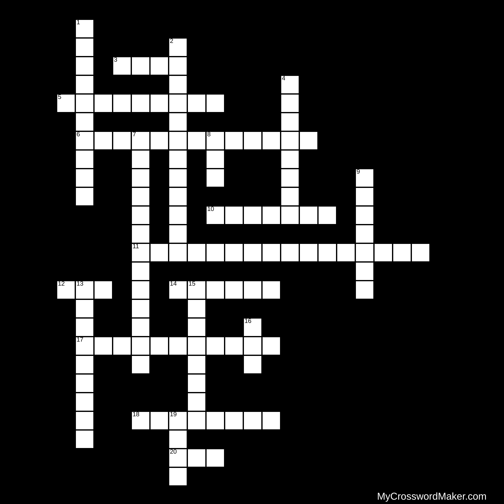 CRUCIGRAMA - Crossword Puzzle
