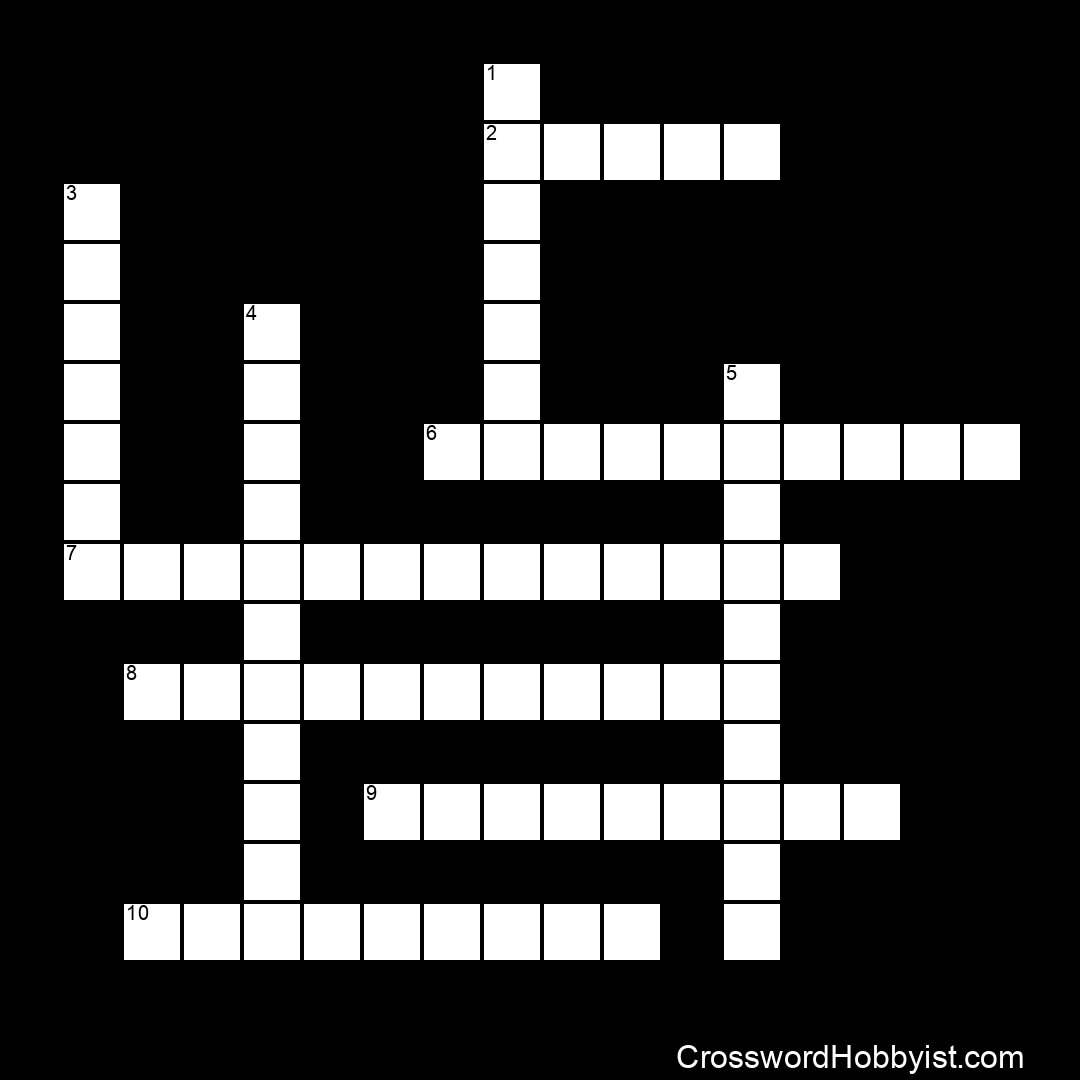 Chapter 1 One Minute Crossword - Crossword Puzzle