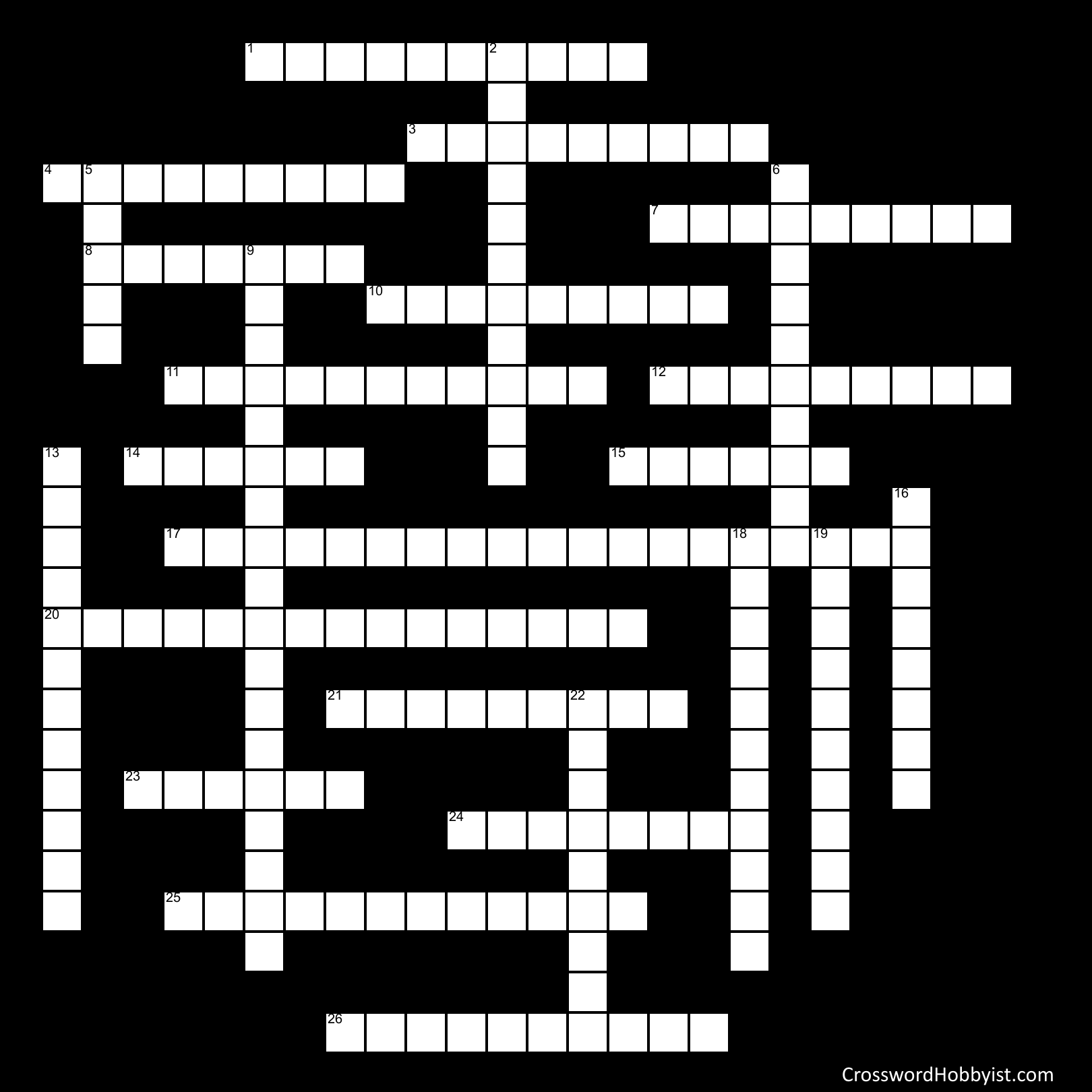 Chapter 10 Vocab Terms - Crossword Puzzle