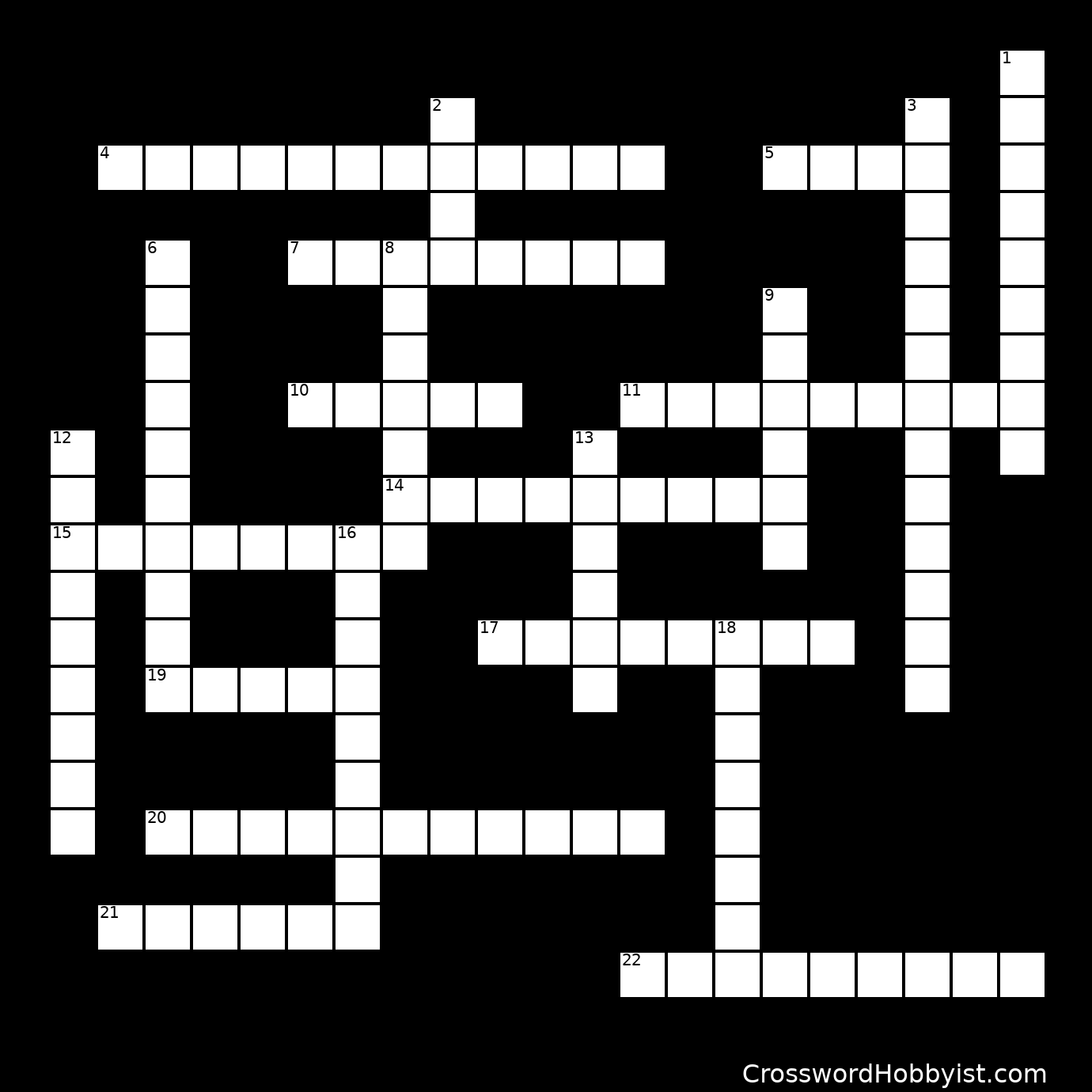 Chapter 9 - Crossword Puzzle