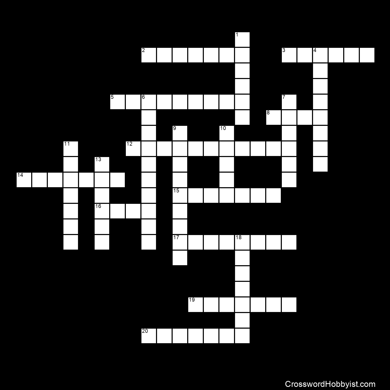 Crossword Puzzle Vocab Test - Crossword Puzzle