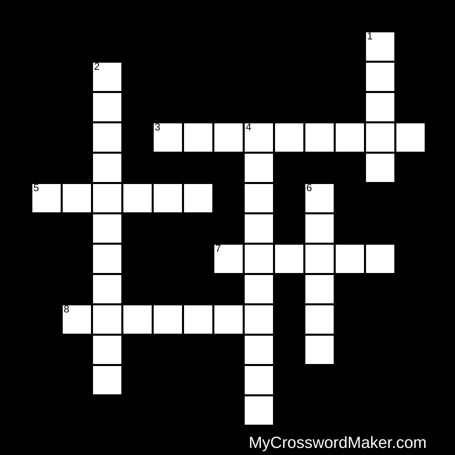 Crossword Puzzle Vocabulary Review - Crossword Puzzle