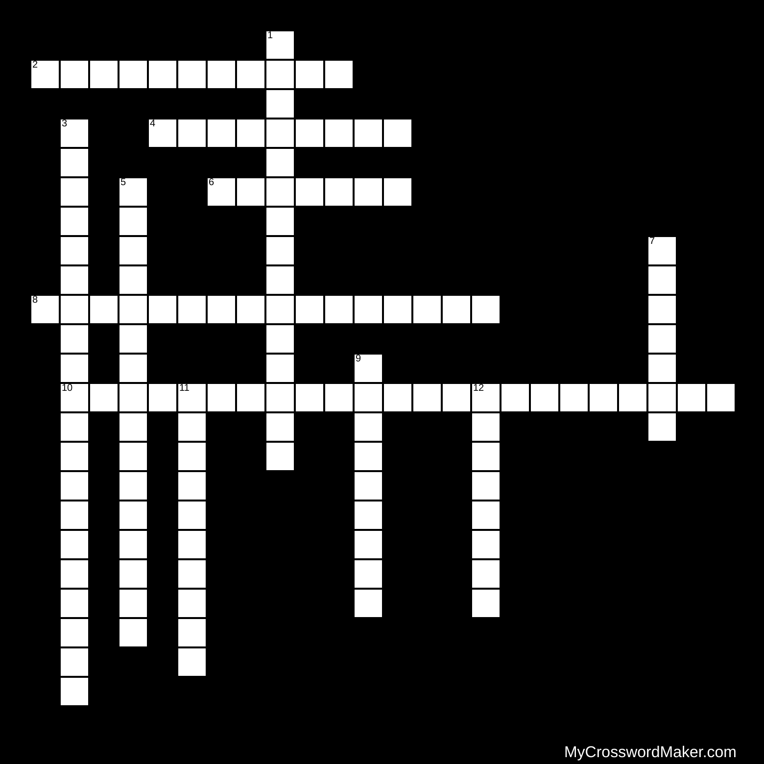 Crucigrama - Crossword Puzzle