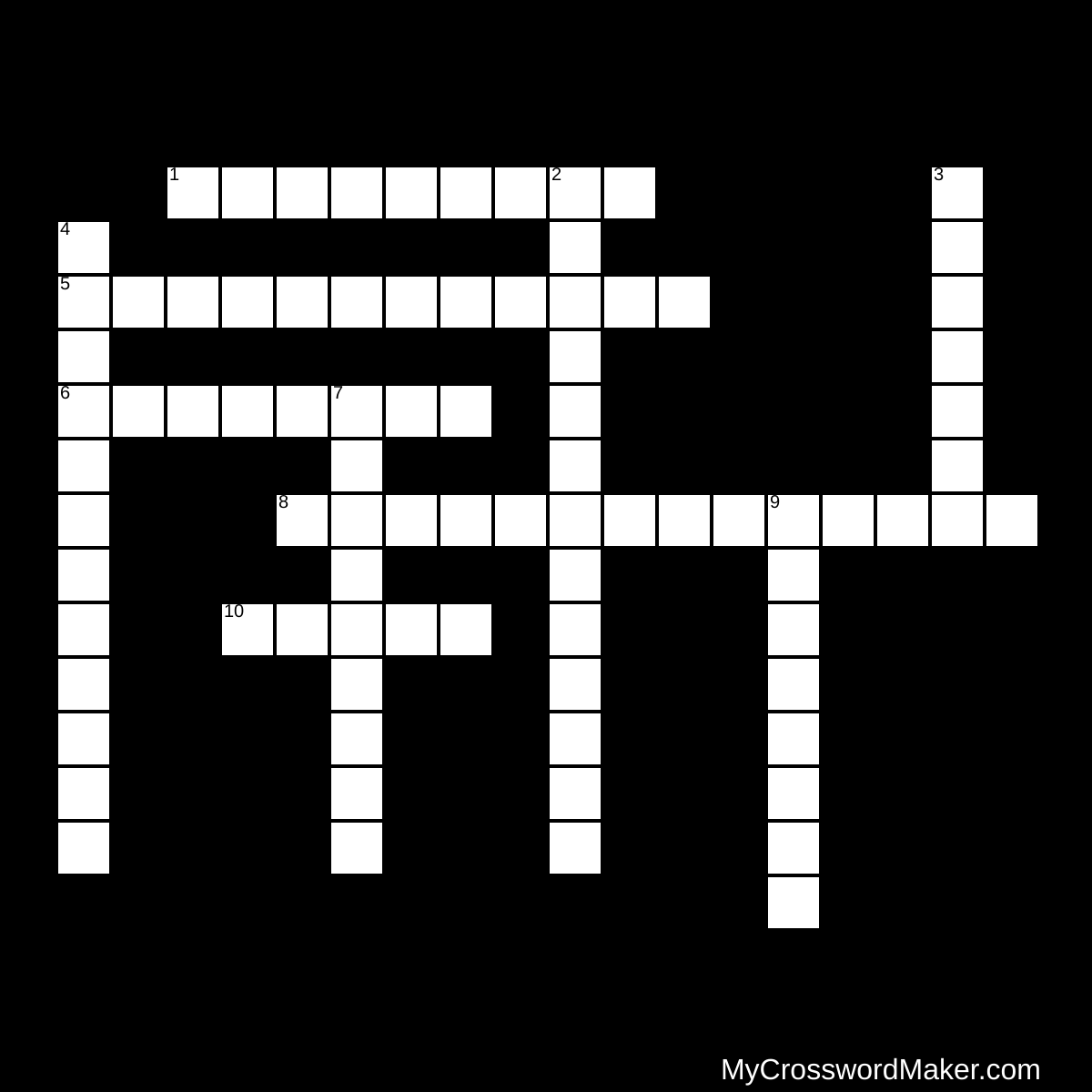 Crucigrama - Crossword Puzzle