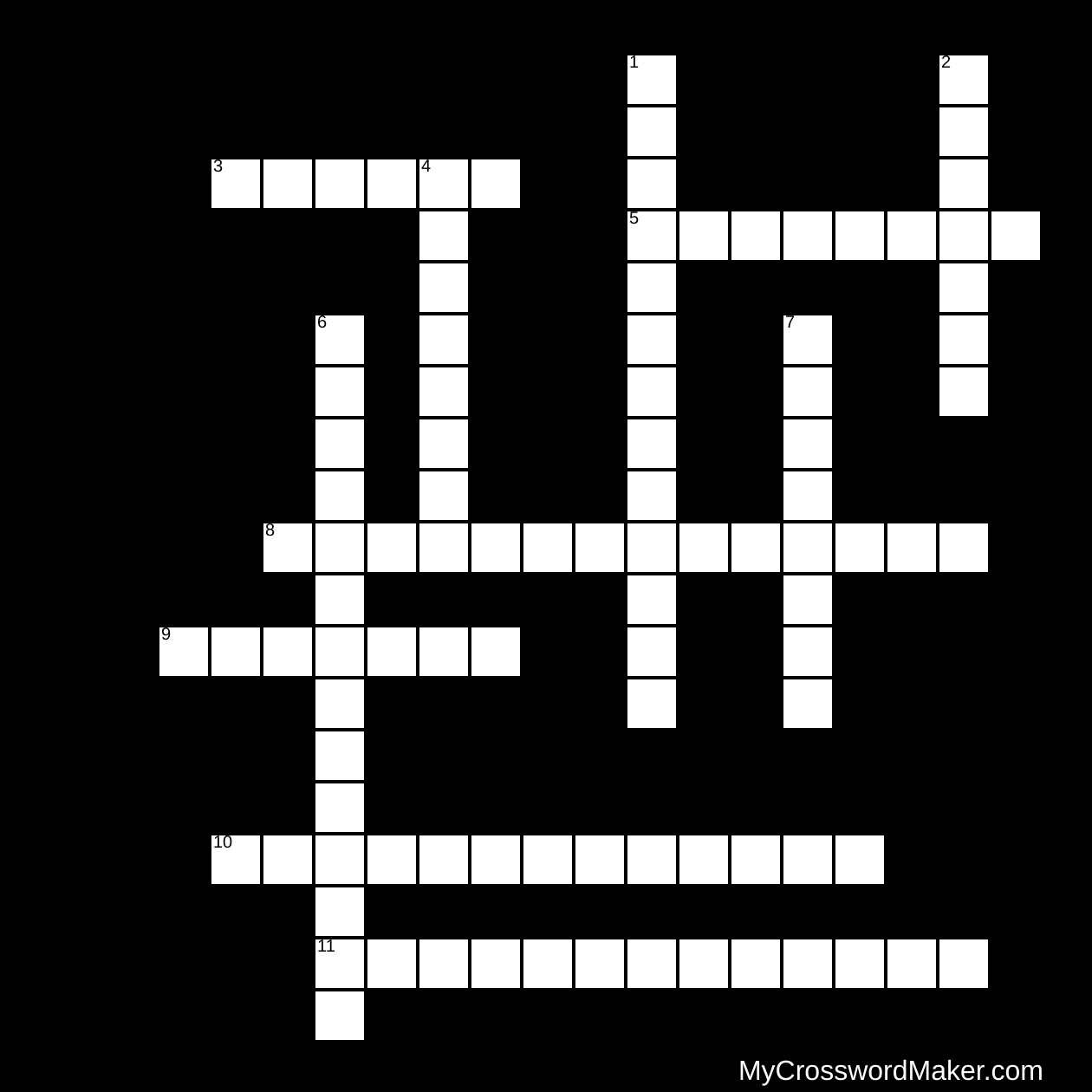 Crucigrama - Crossword Puzzle