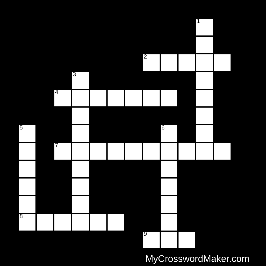 Crucigrama - Crossword Puzzle