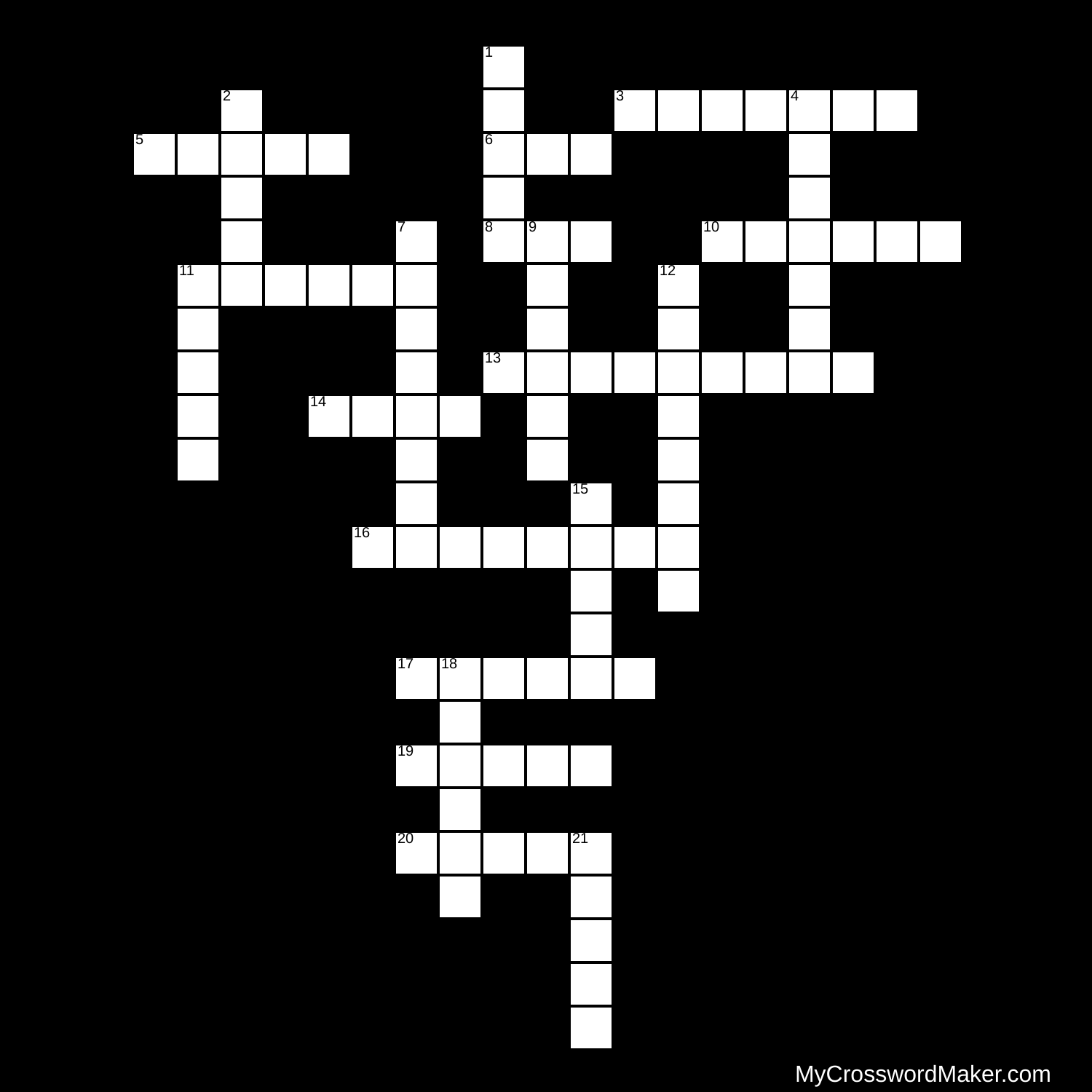 Crucigrama - Crossword Puzzle