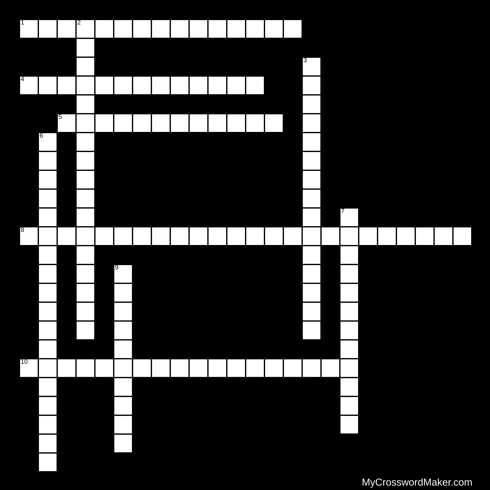 Crucigrama - Crossword Puzzle