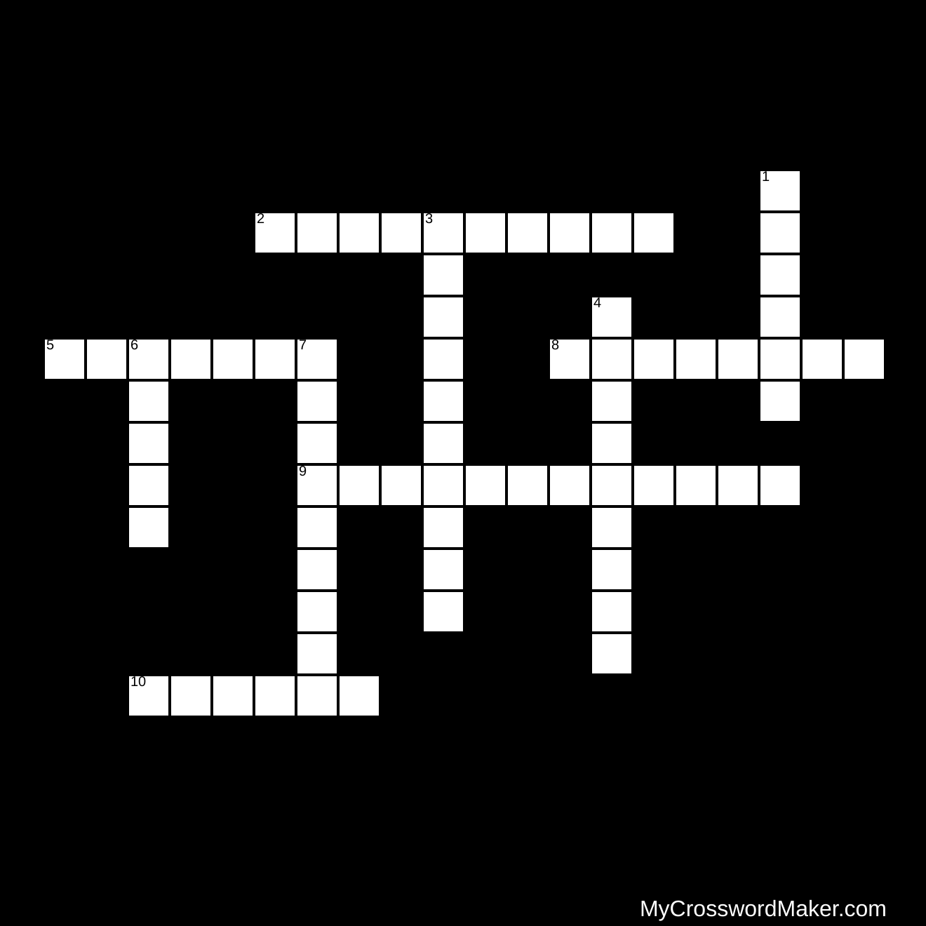 Crucigrama - Crossword Puzzle