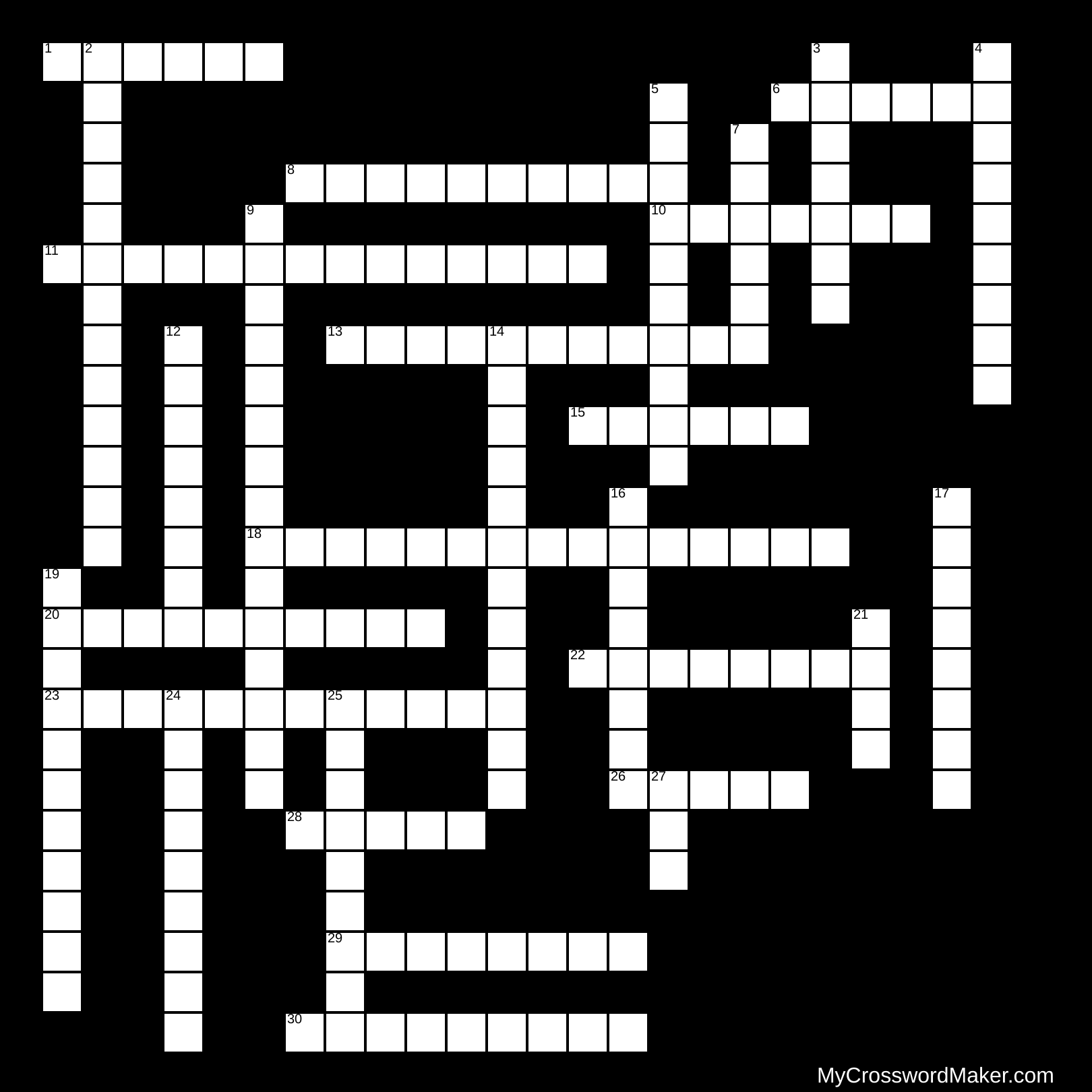 Crucigrama - Crossword Puzzle