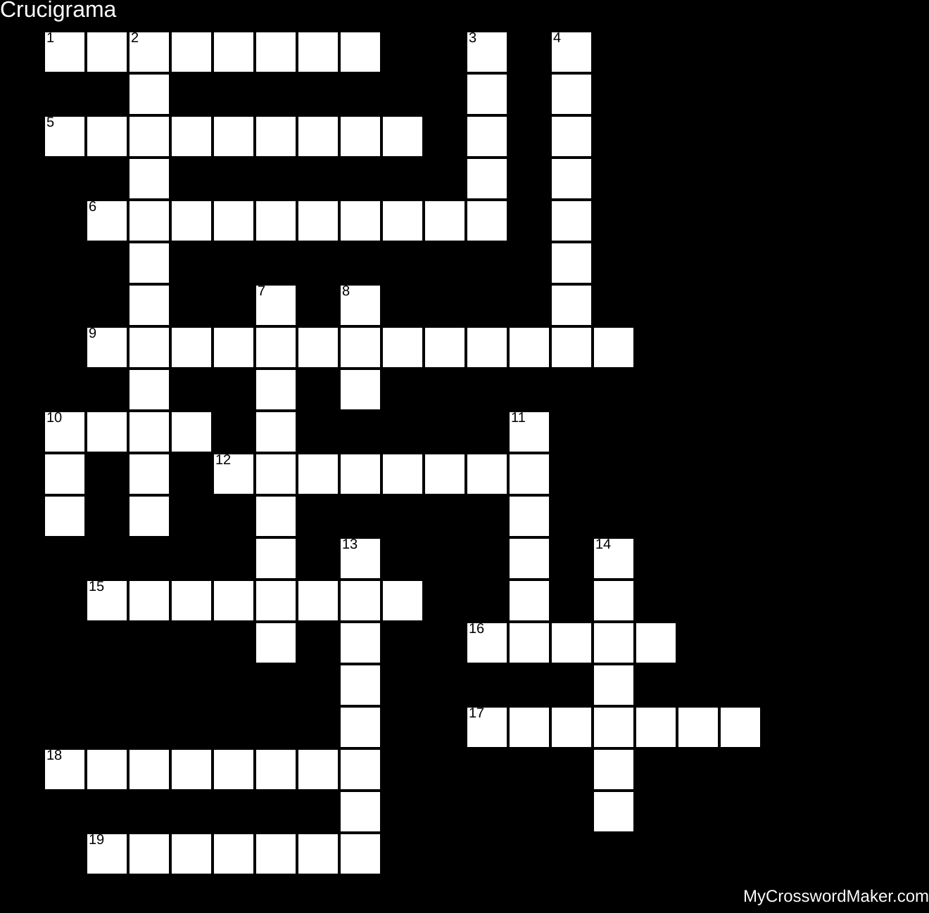 Crucigrama - Crossword Puzzle
