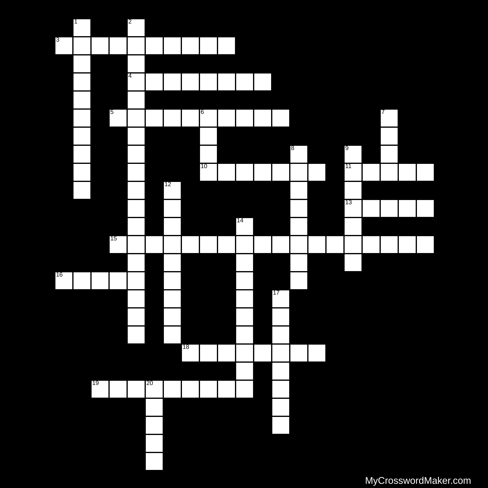 Earth Science - Crossword Puzzle
