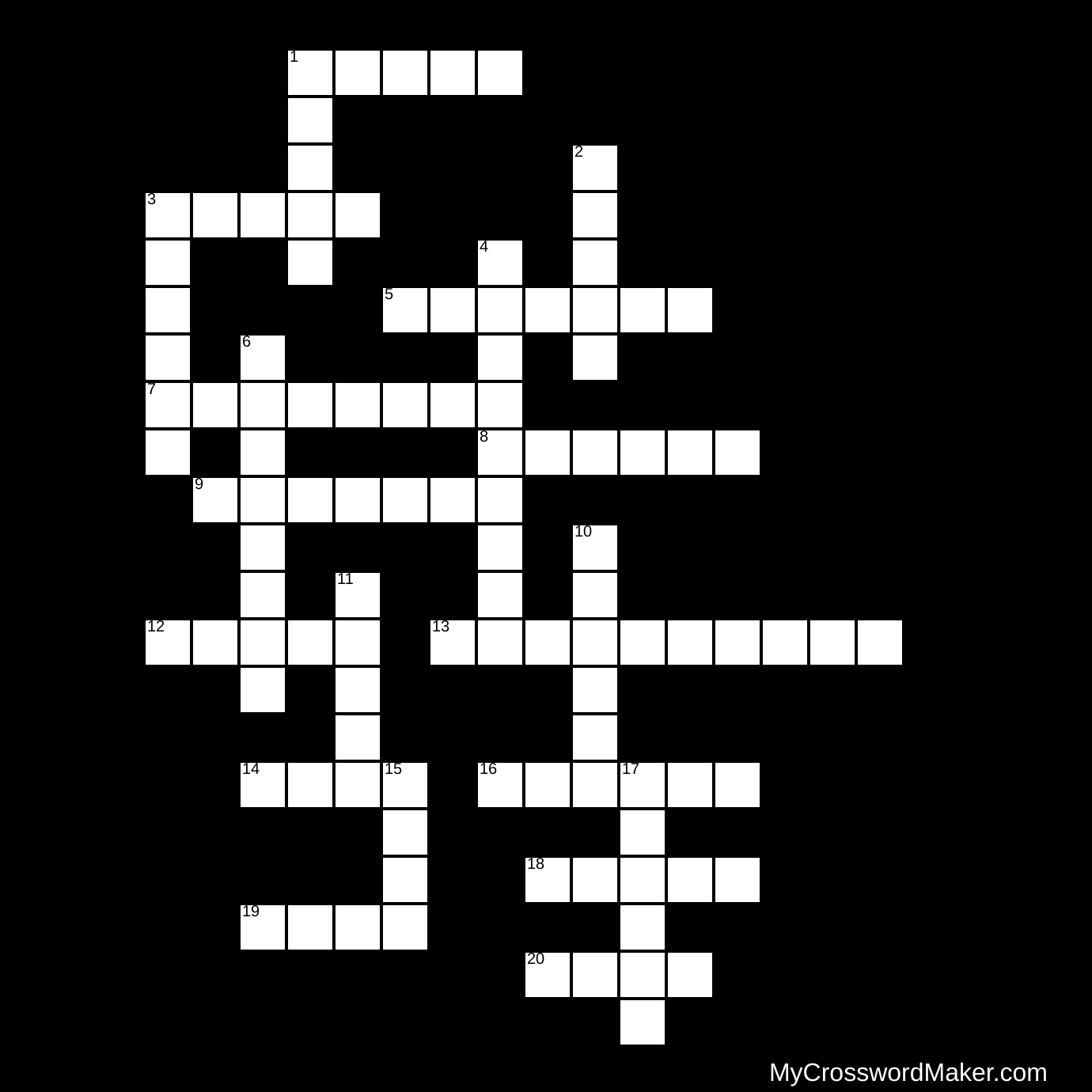 Elements of Music - Crossword Puzzle