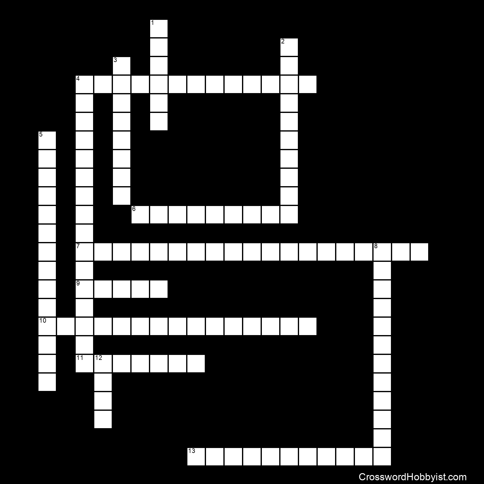 English Crossword Puzzle - Crossword Puzzle
