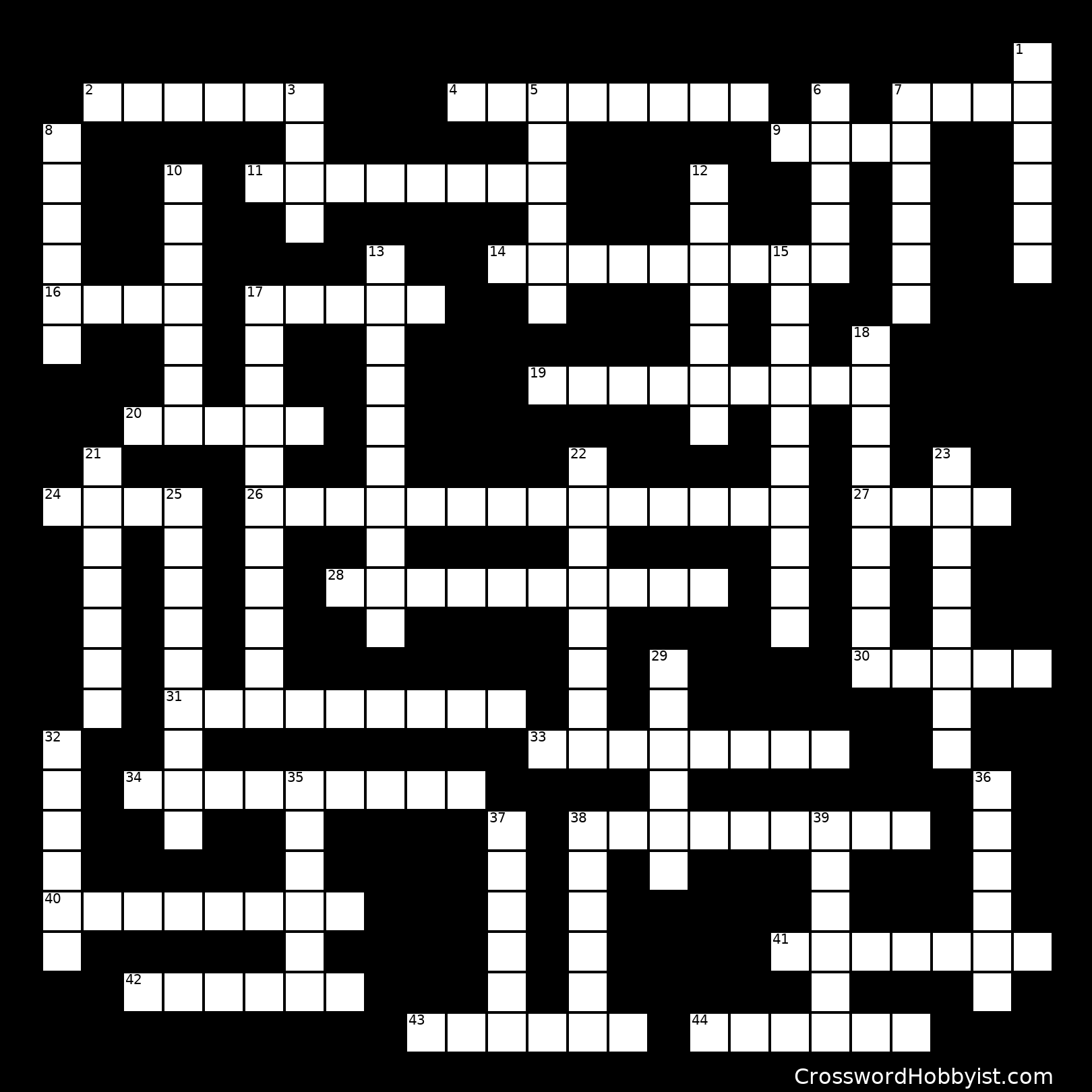 European Capitals - Crossword Puzzle