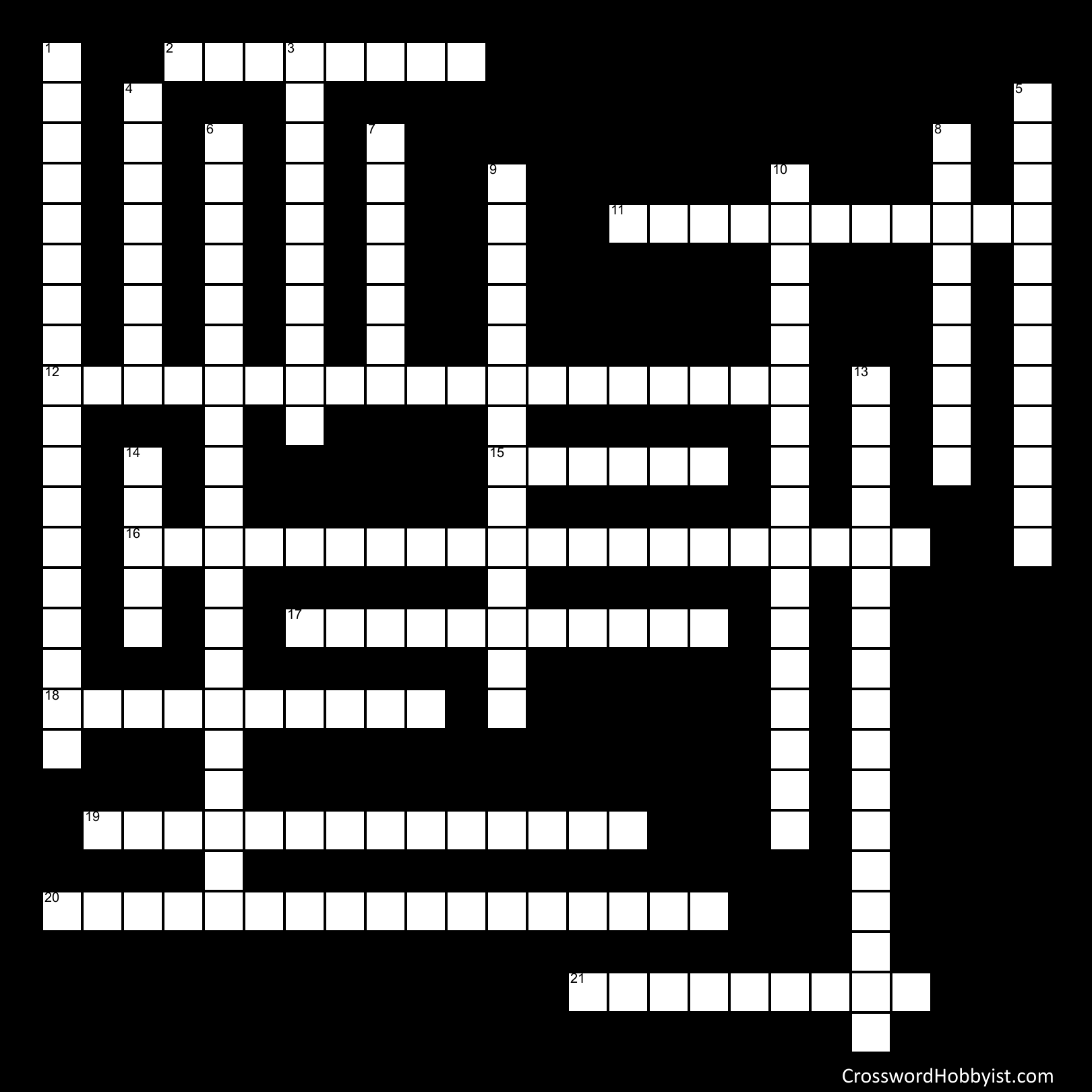 Evolution Review - Crossword Puzzle