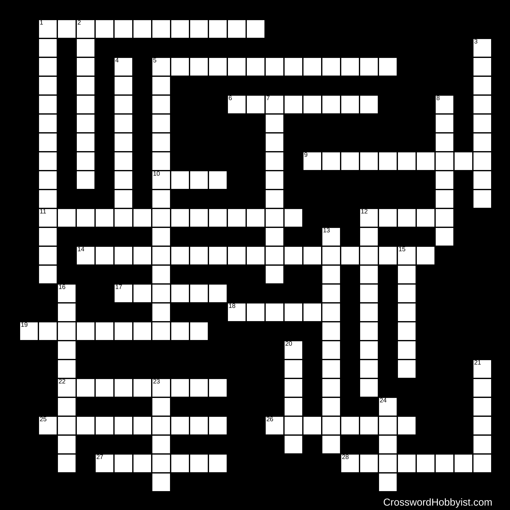 FNAF Animatronics 2 - Crossword Puzzle