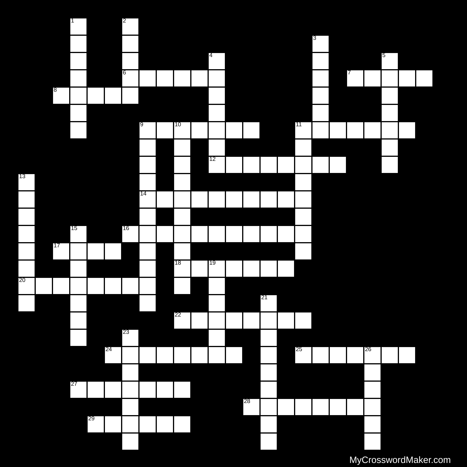 Famous Landmarks - Crossword Puzzle