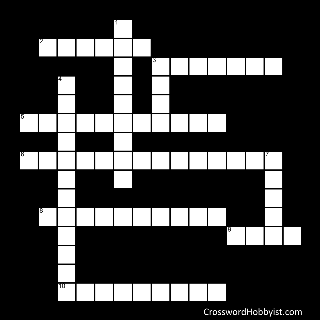 Five Types of Interactions in Ecosystems - Crossword Puzzle