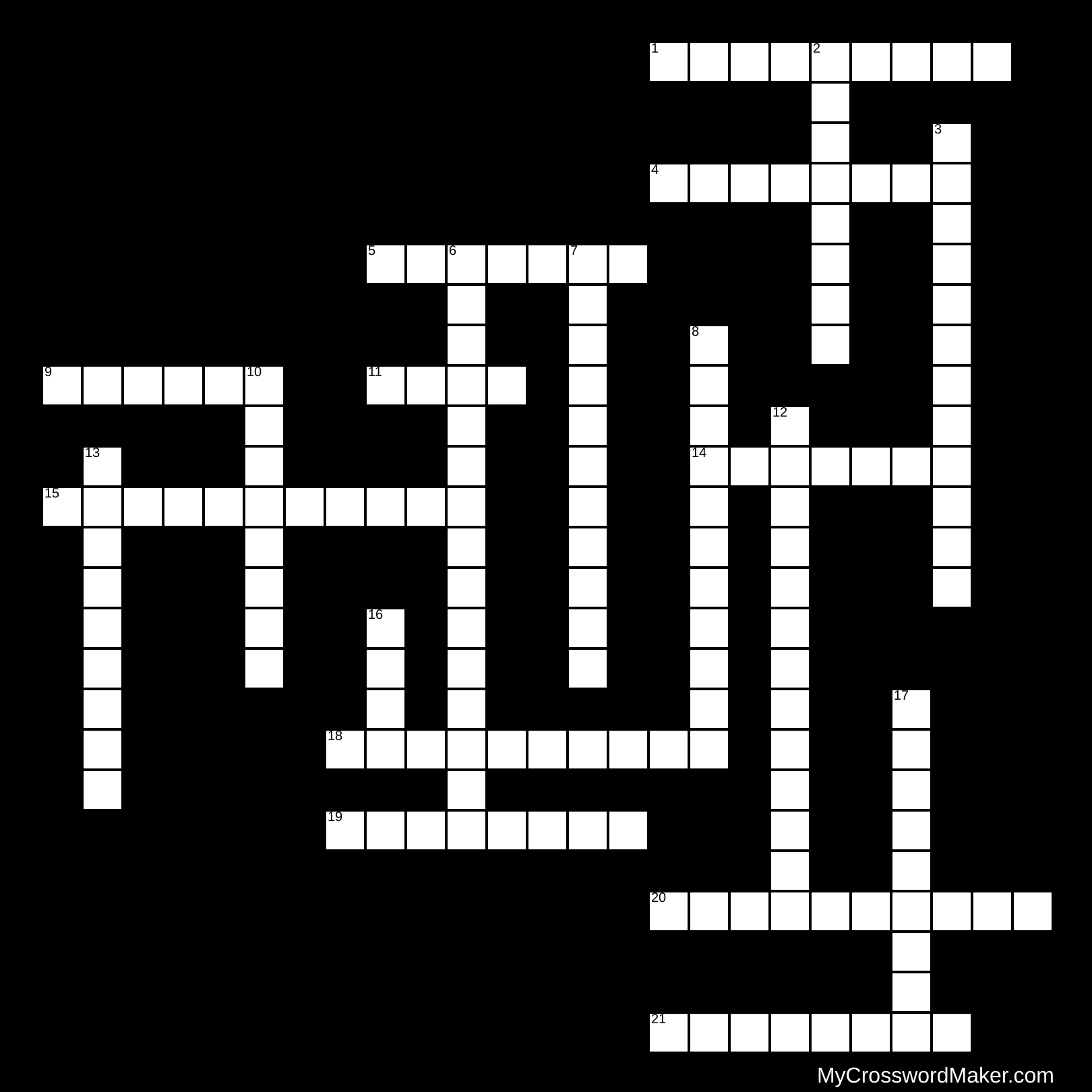 Freshwater Vocabulary - Crossword Puzzle