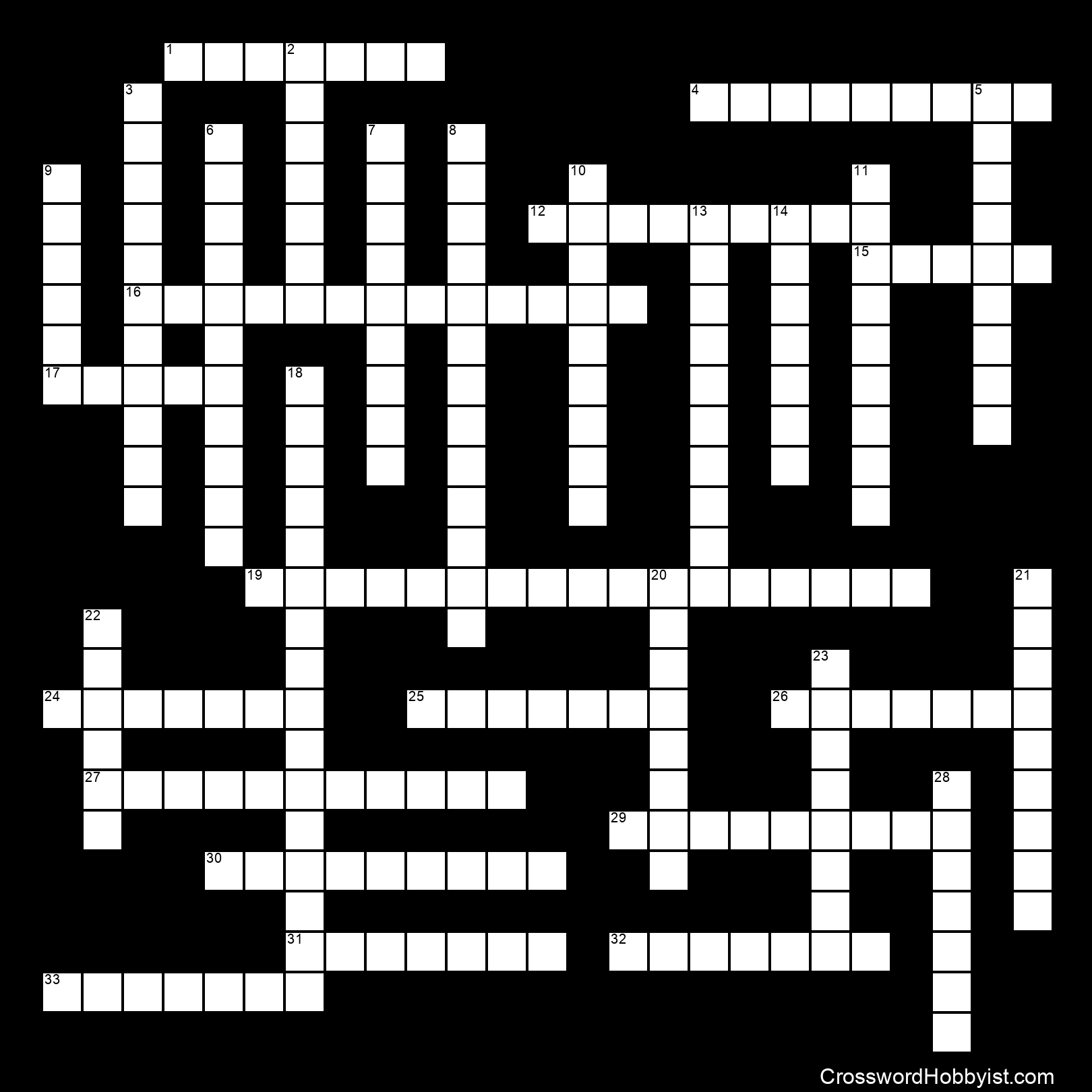 Crossword Printable Maps