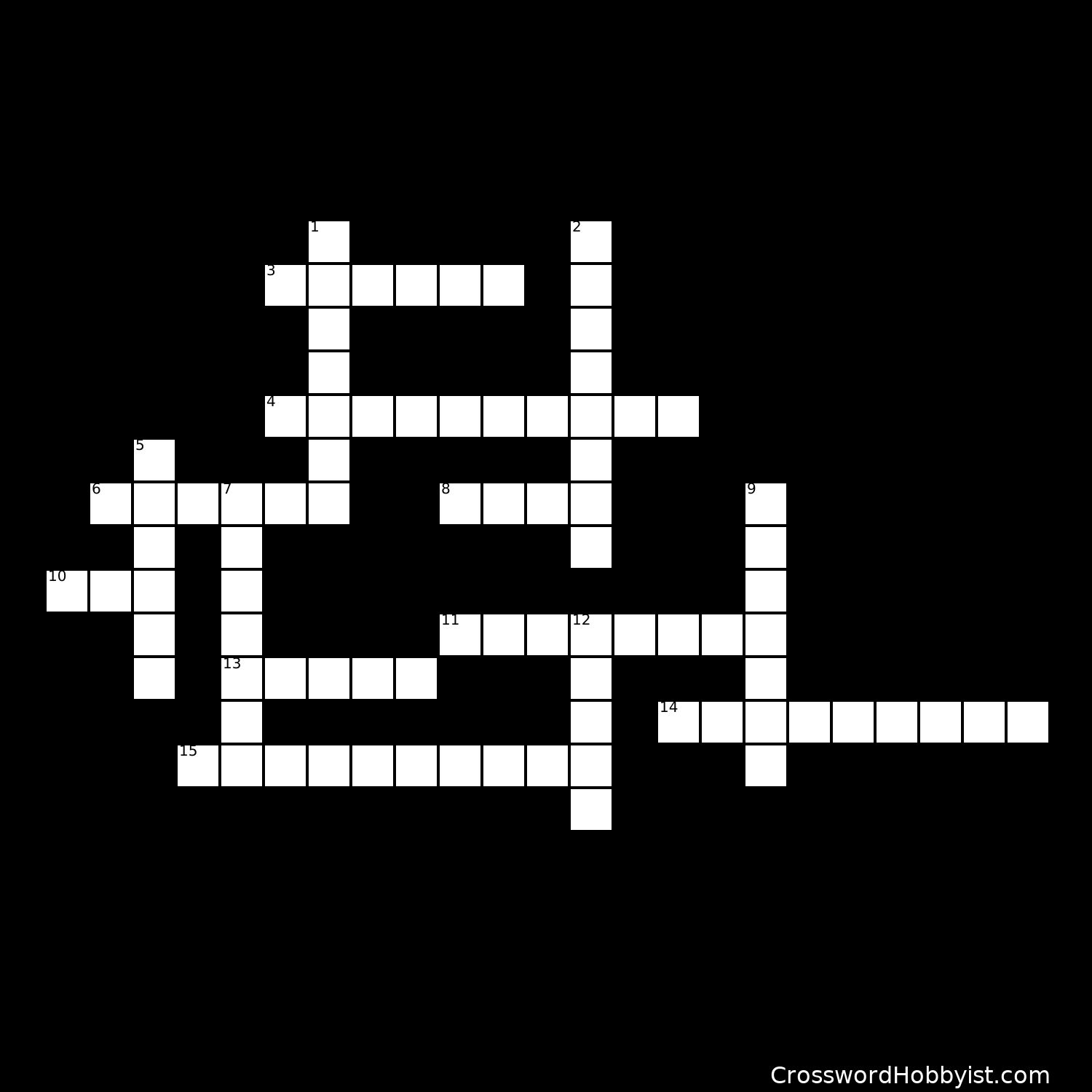 Geography Map Crossword - Crossword Puzzle