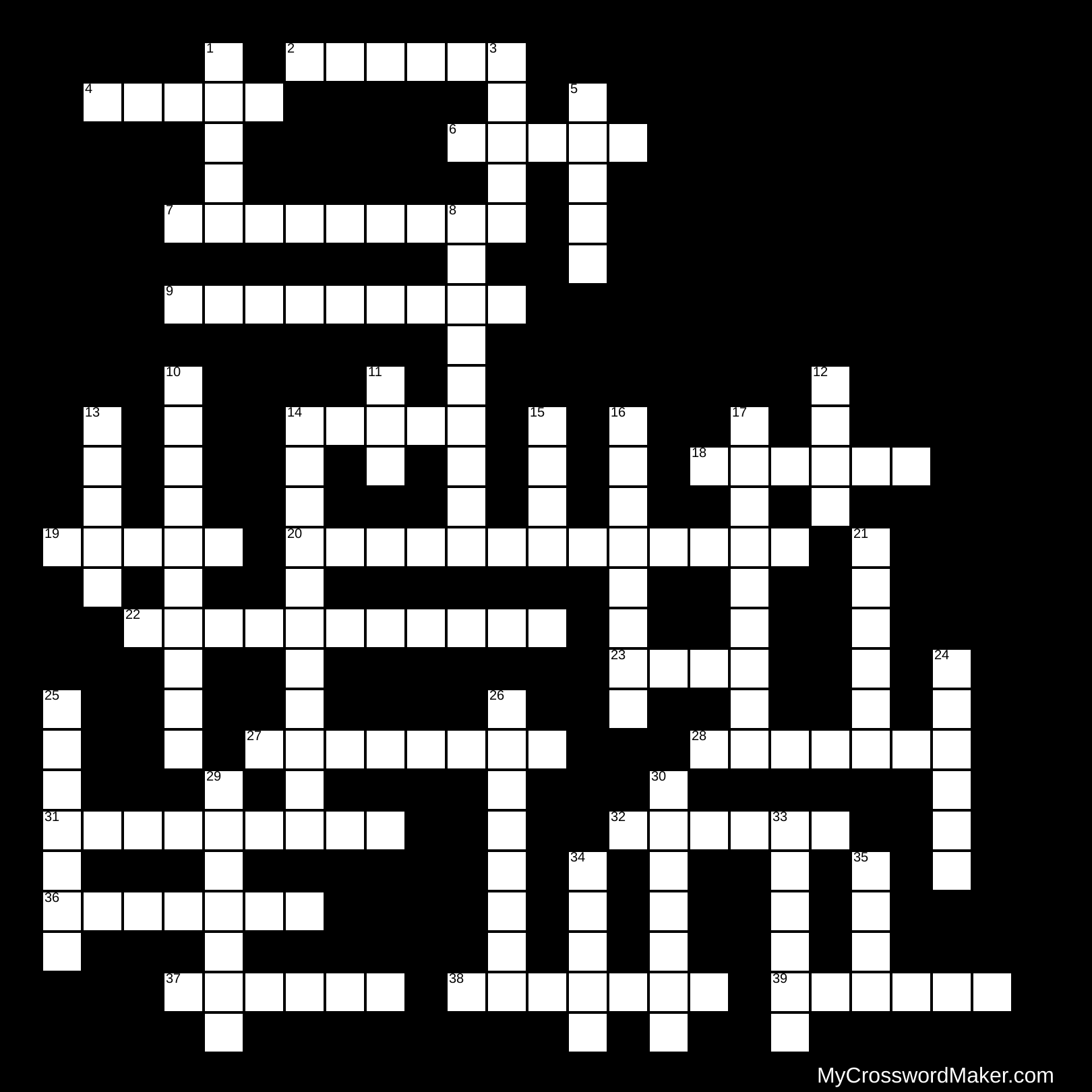 Geography and Map Skills - Crossword Puzzle