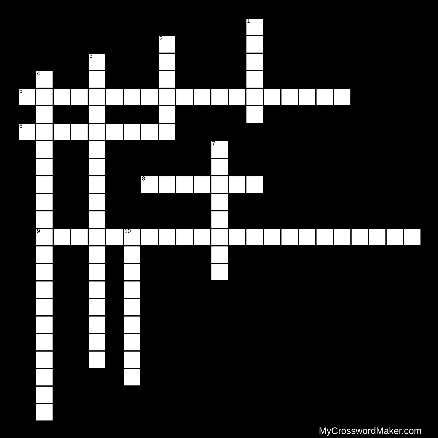 Geography of the 50 States Vocabulary - Crossword Puzzle