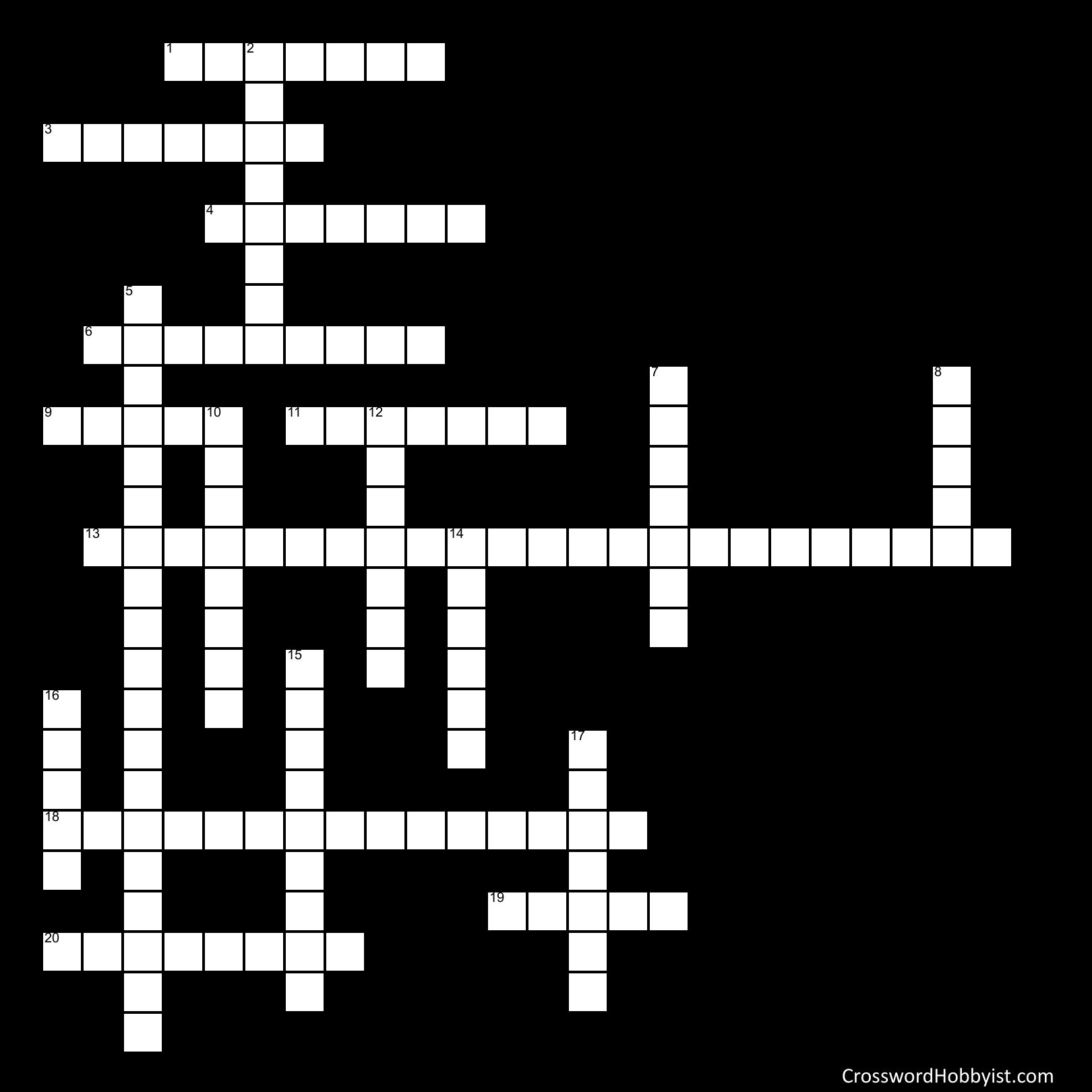 Grand Canyon: A trail through time - Crossword Puzzle