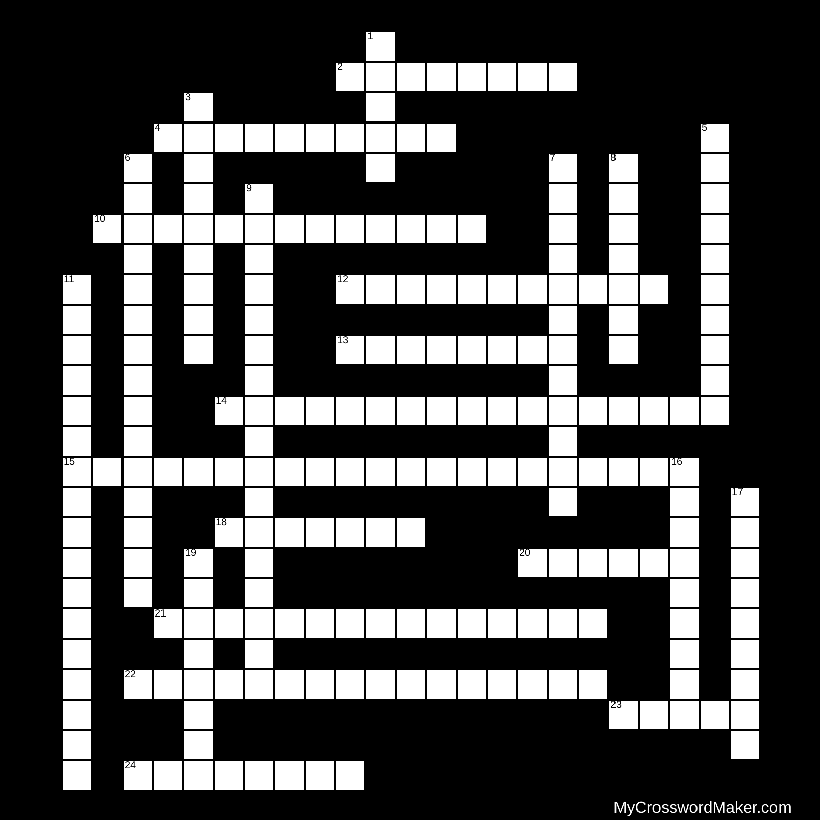 History Quarter Exam Test 9 - Crossword Puzzle