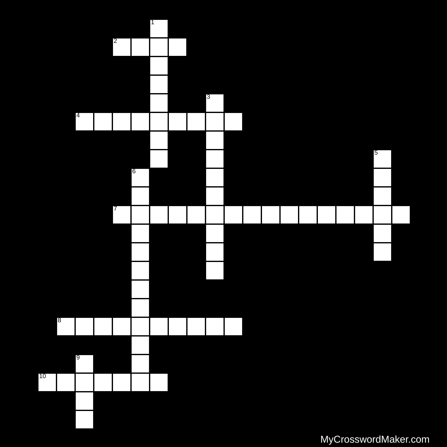 History of Cinemas - Crossword Puzzle