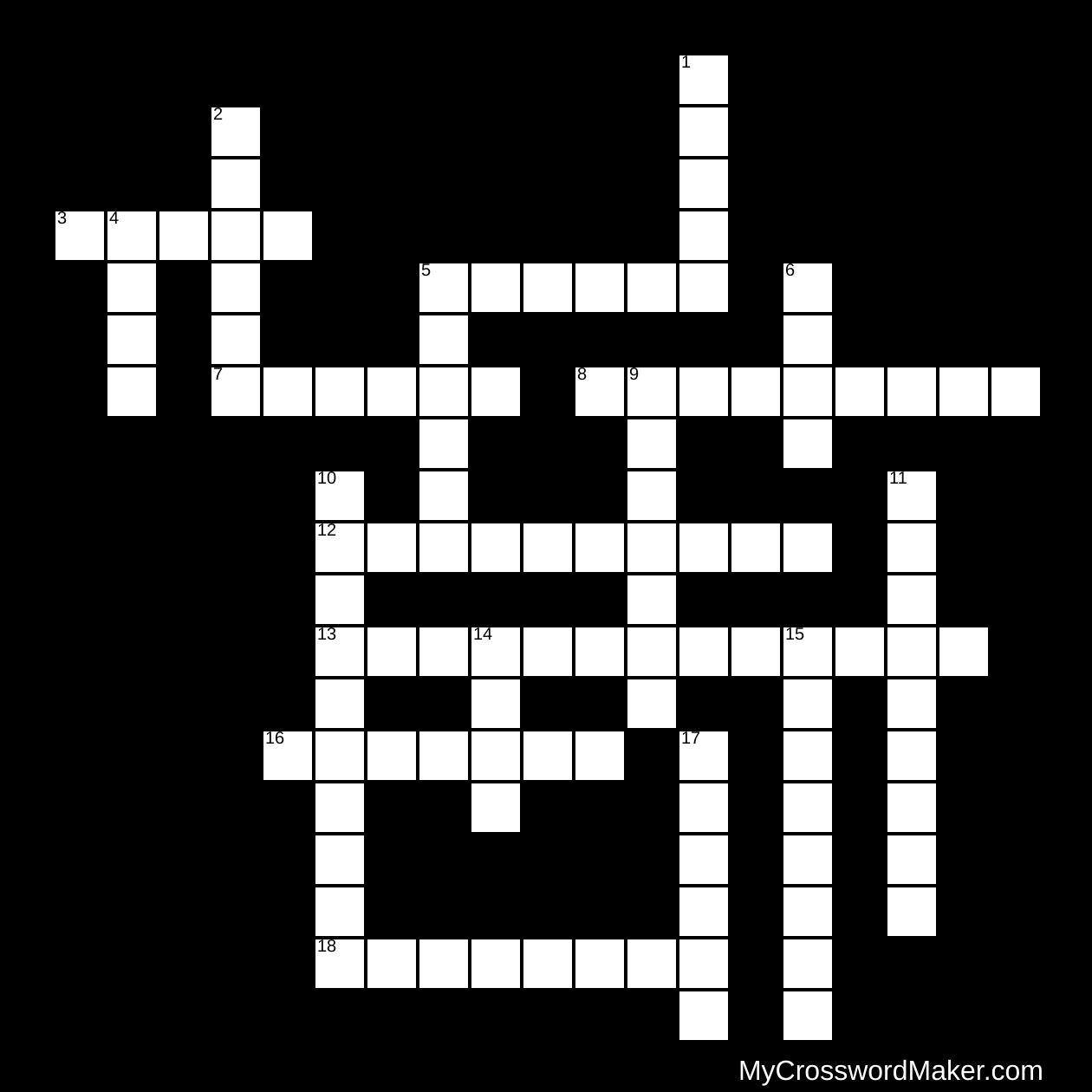 History of Rock n' Roll - Crossword Puzzle