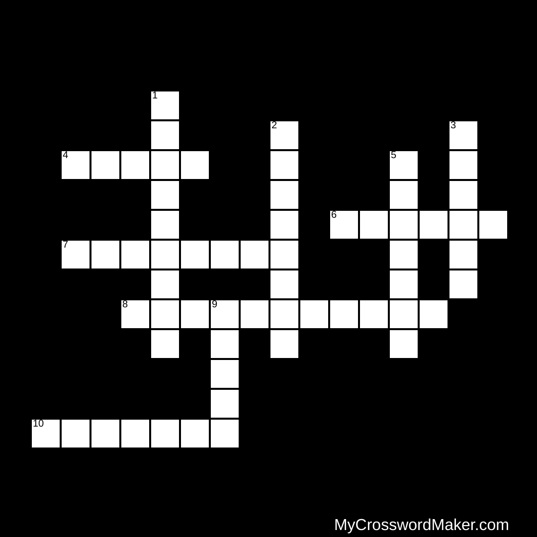 Hold the Flag High puzzle - Crossword Puzzle