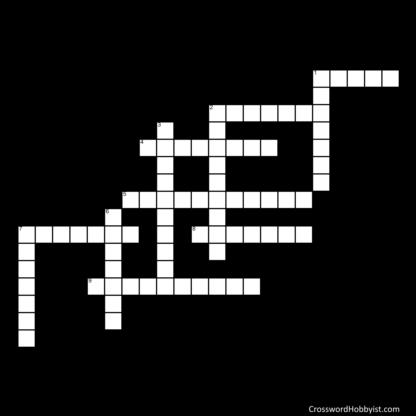 Homework - Crossword Puzzle