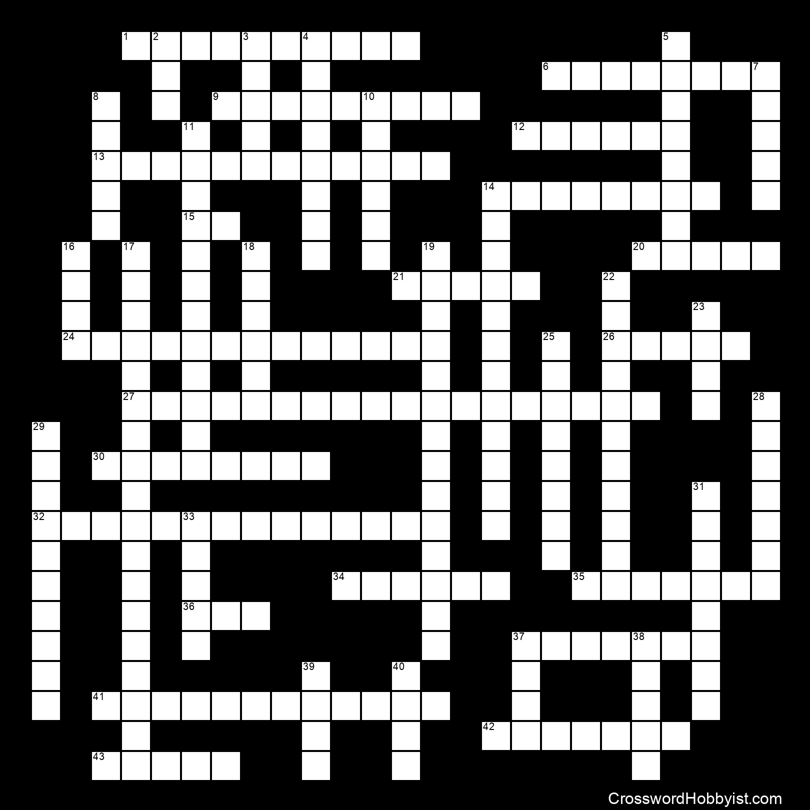How Much Do You Know? - Crossword Puzzle
