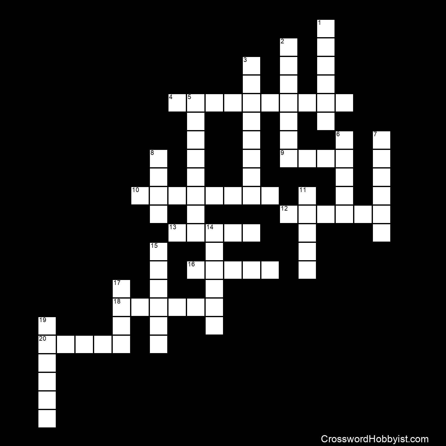 Irregular Verbs - Crossword Puzzle