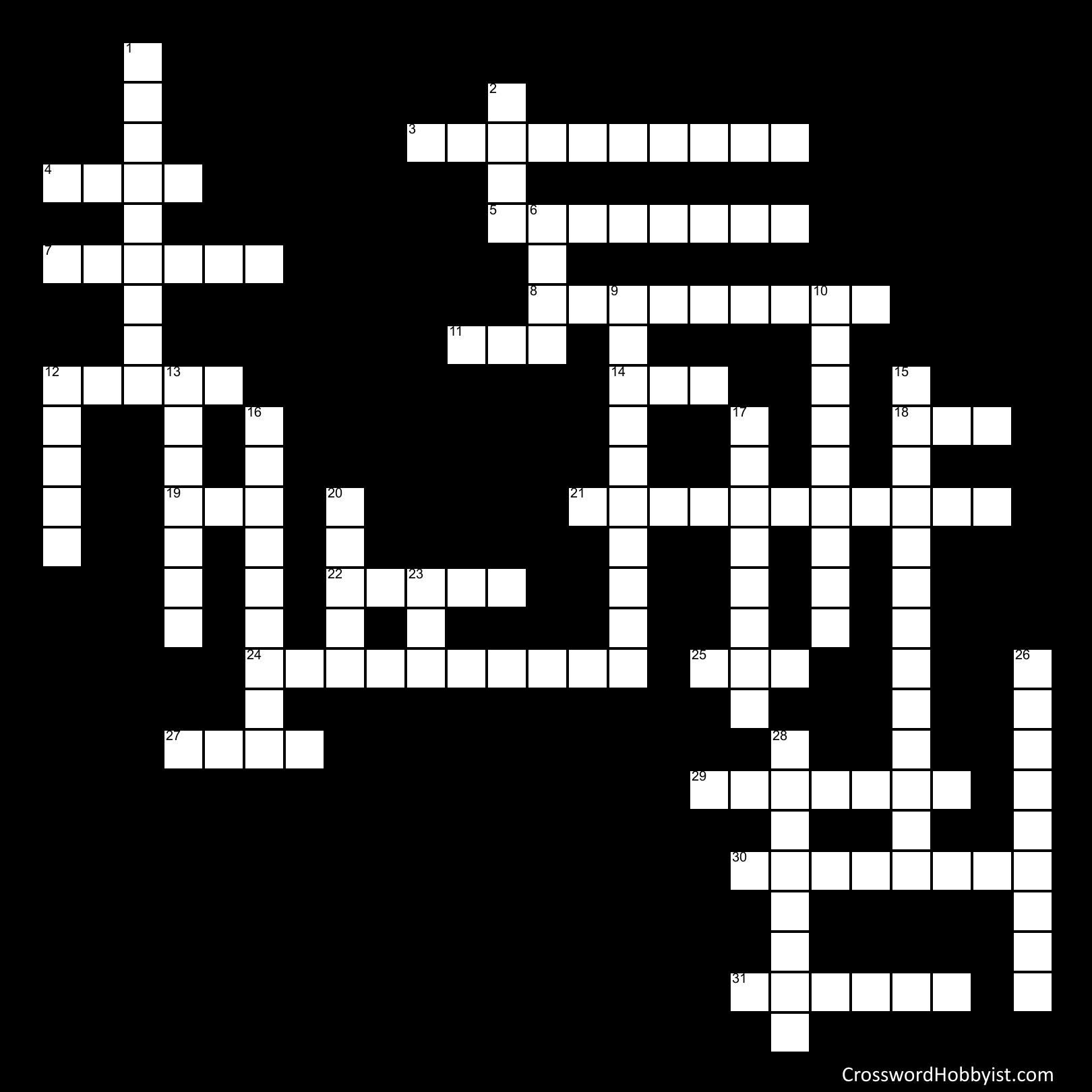 Lab Practical Bonus - Crossword Puzzle